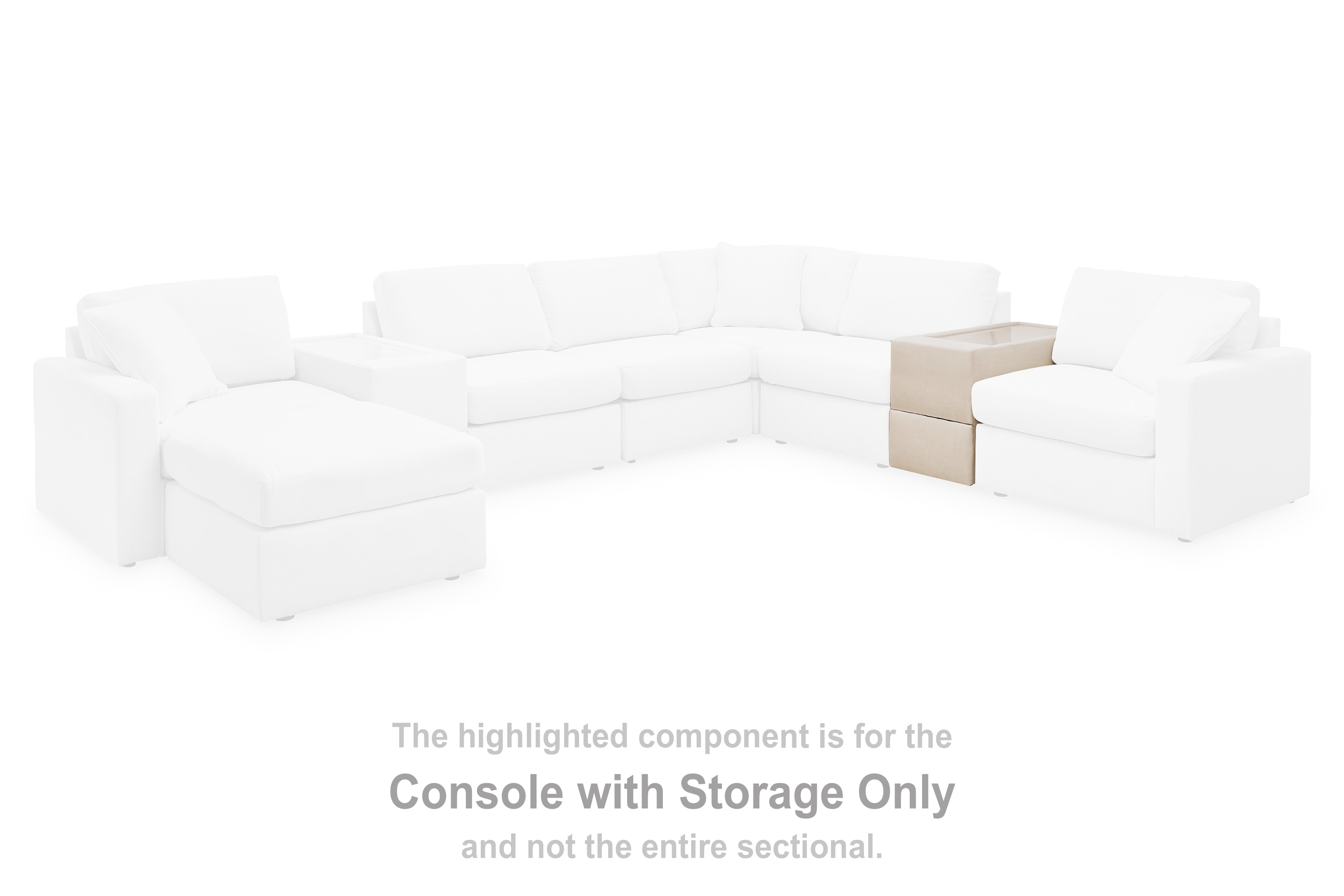 Signature Design by Ashley Living Room Modmax Console with Storage ...