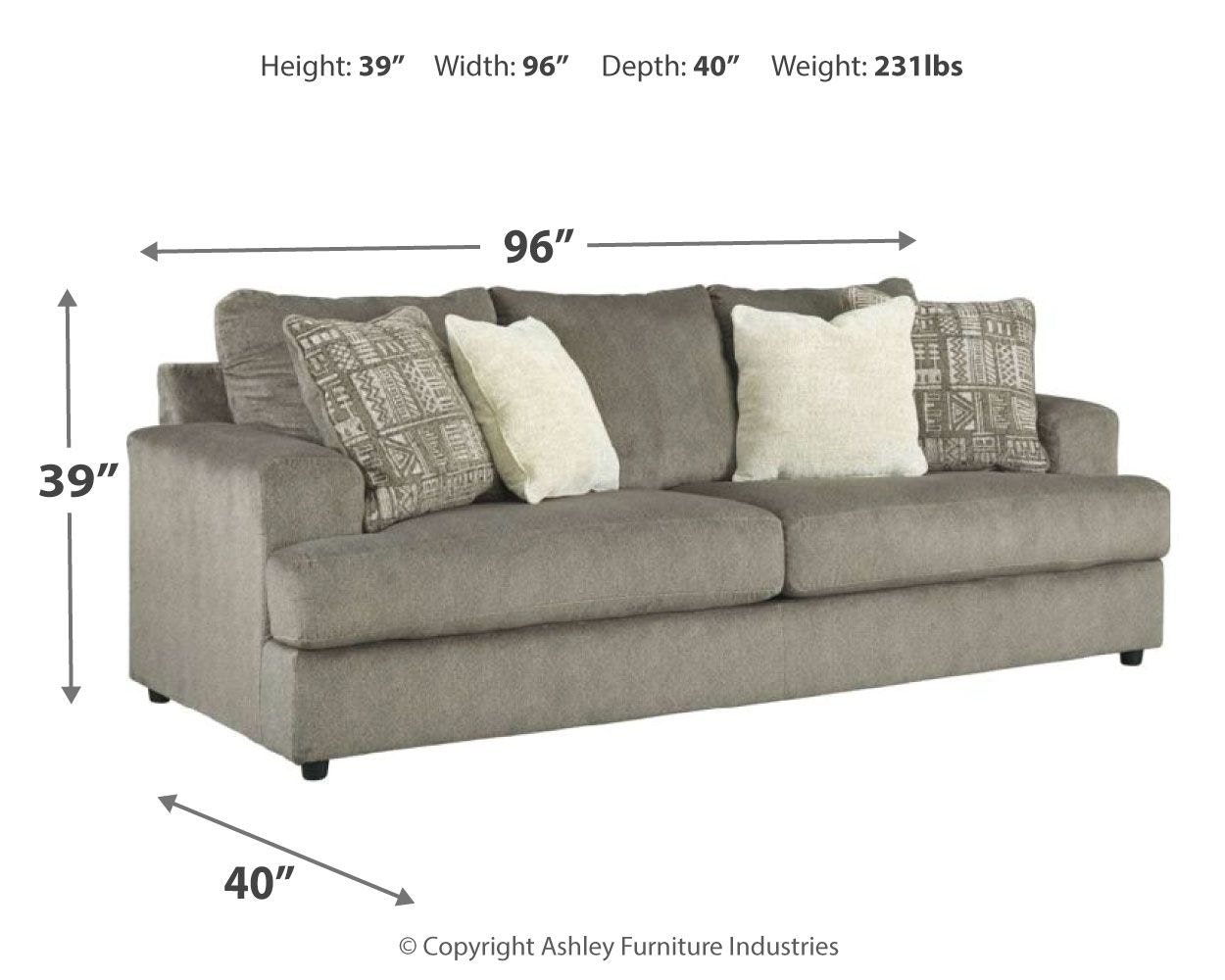 Signature Design by Ashley Living Room Soletren Queen Sofa Sleeper 9510339 Furniture Market