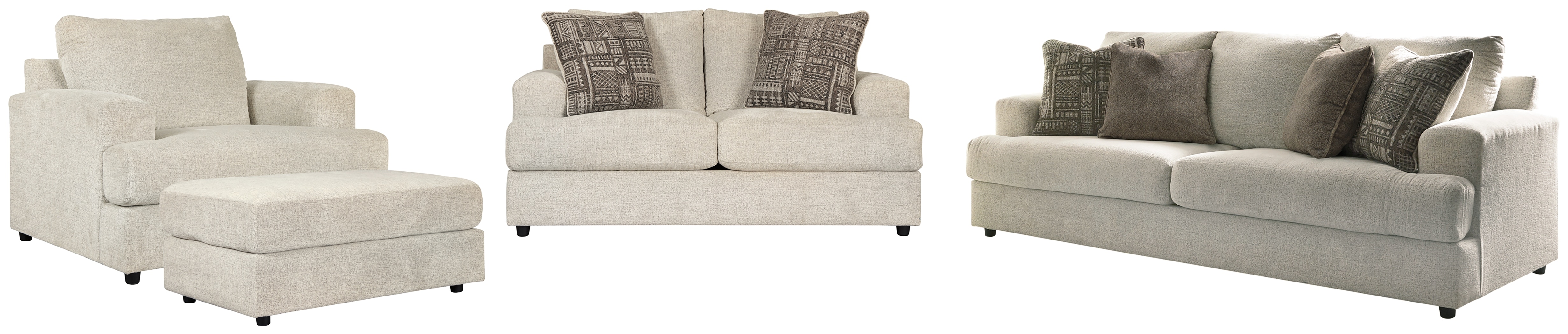 Ashley Soletren Soletren Sofa, Loveseat, Oversized Chair and Ottoman ...