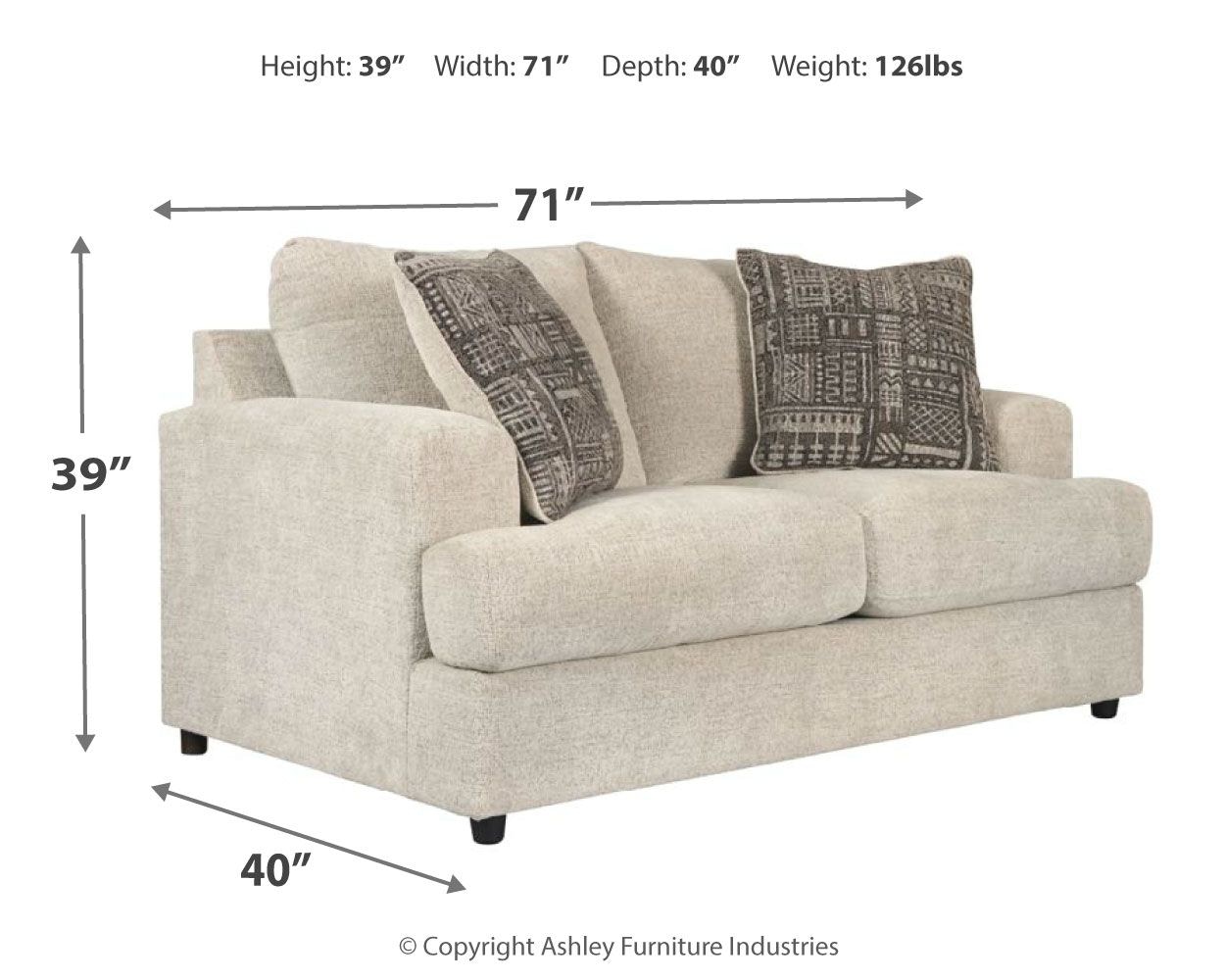 Ashley Soletren Soletren Sofa, Loveseat, and Ottoman 95104U3 - Portland ...