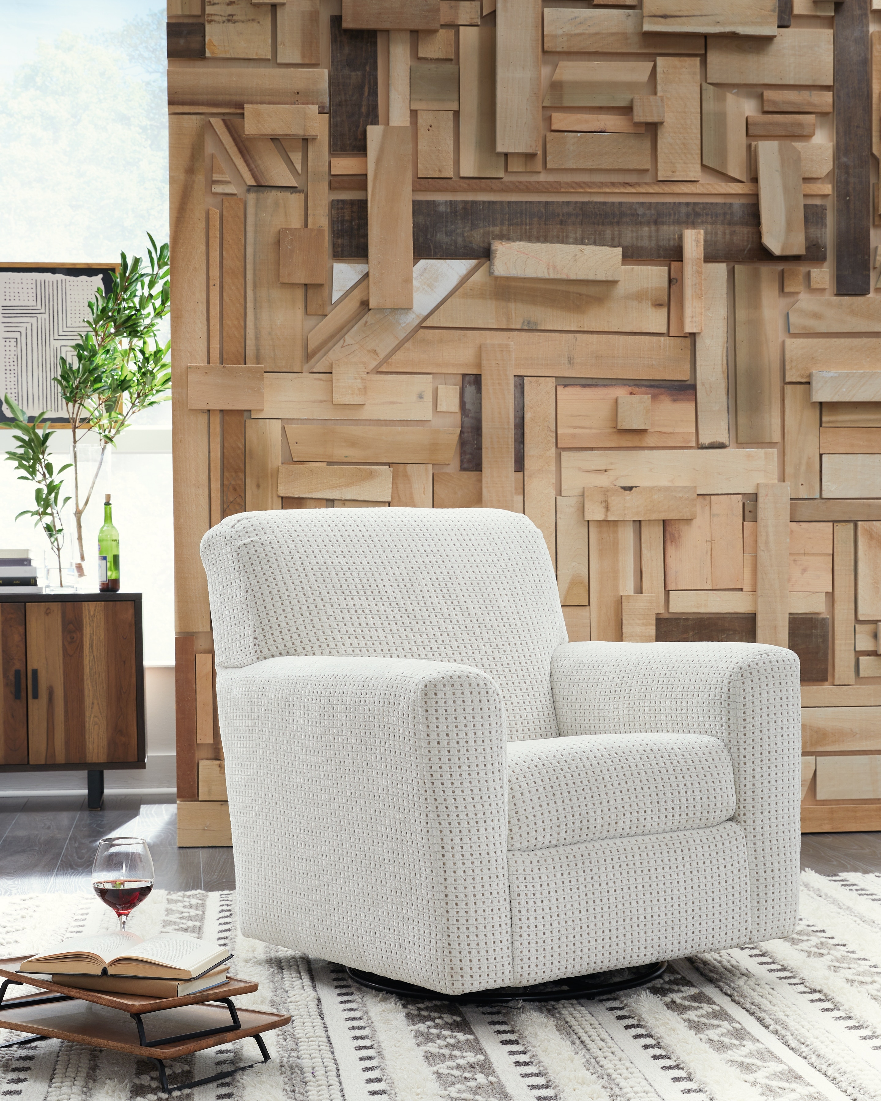 Signature Design by Ashley Living Room Herstow Swivel Glider Accent Chair A3000365 Furniture Plus