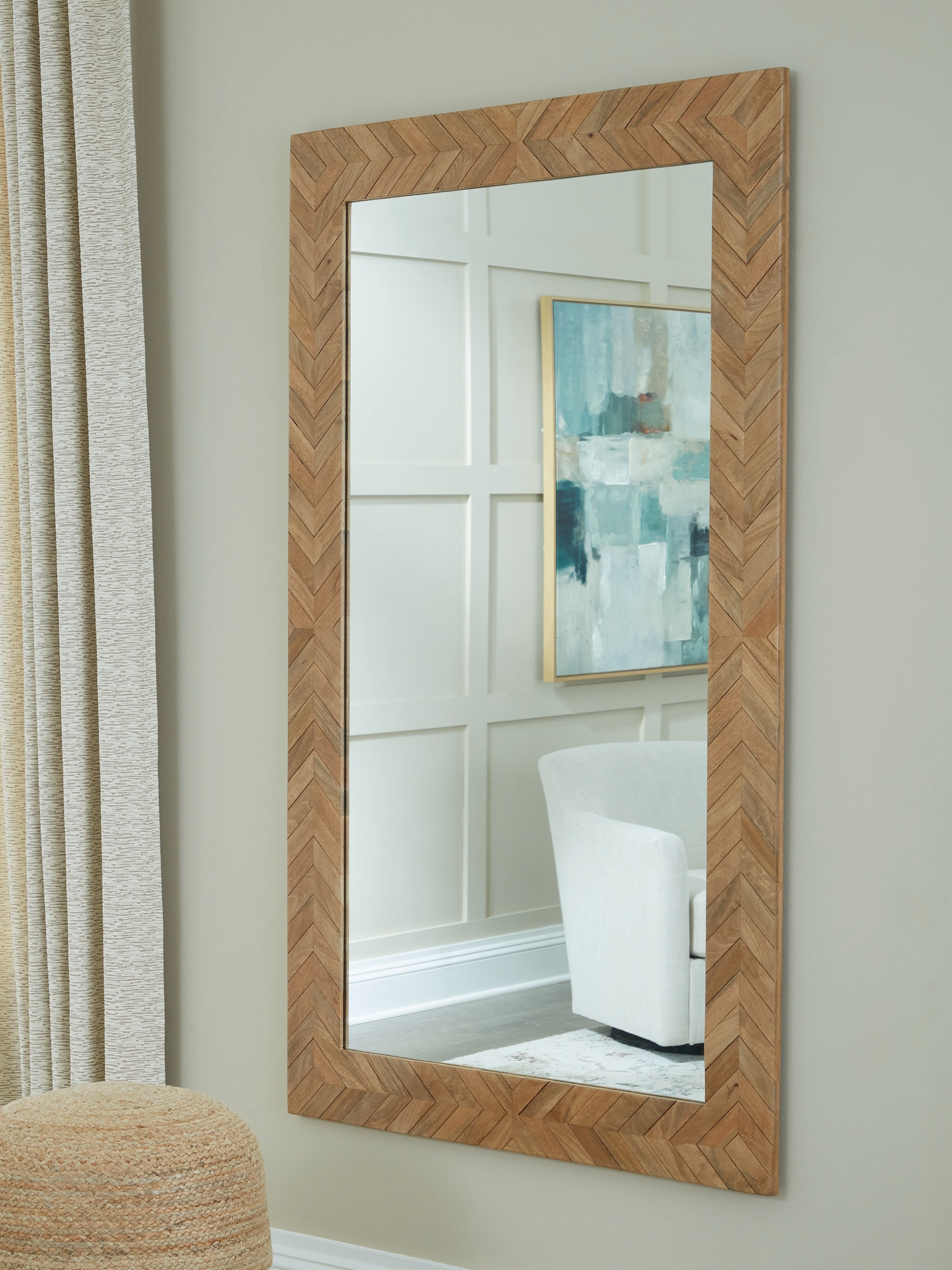 Signature Design by Ashley Mirrors Waylane Floor Mirror A8010347 Furniture Plus Inc. Mesa AZ