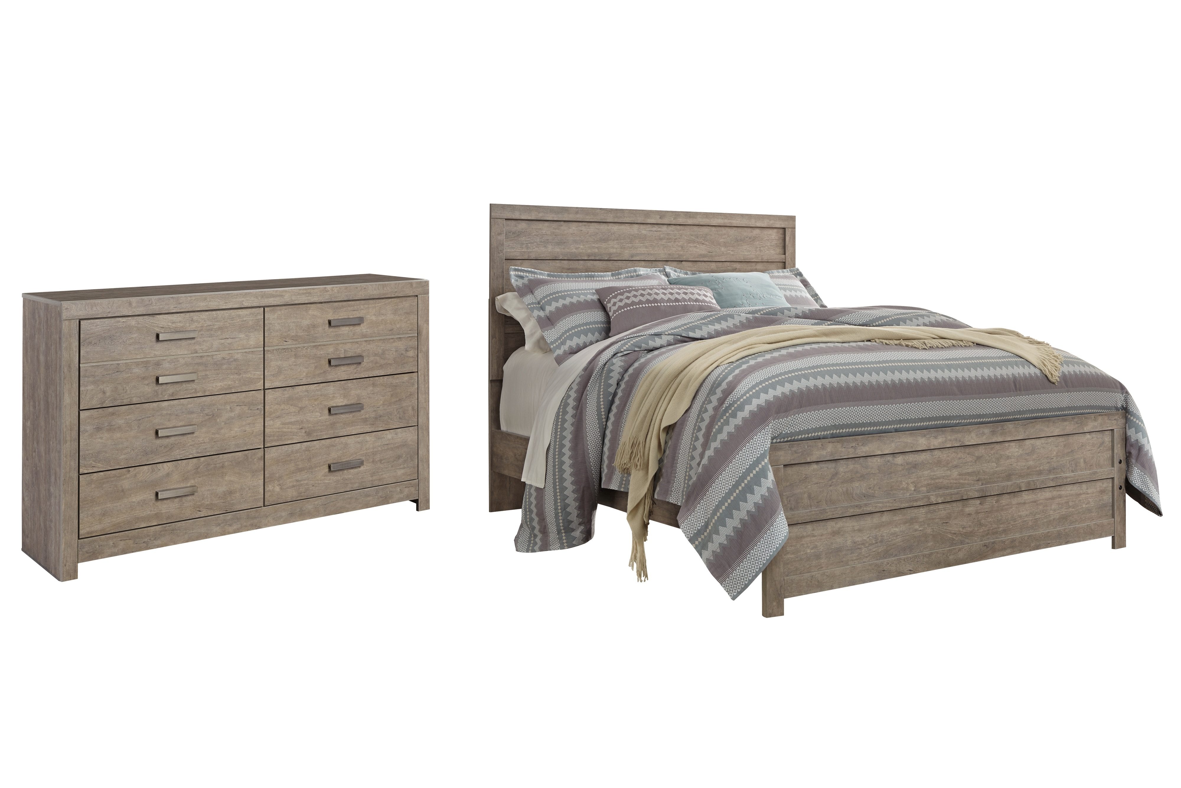 Signature Design by Ashley Bedroom Culverbach Queen Panel Bed and ...