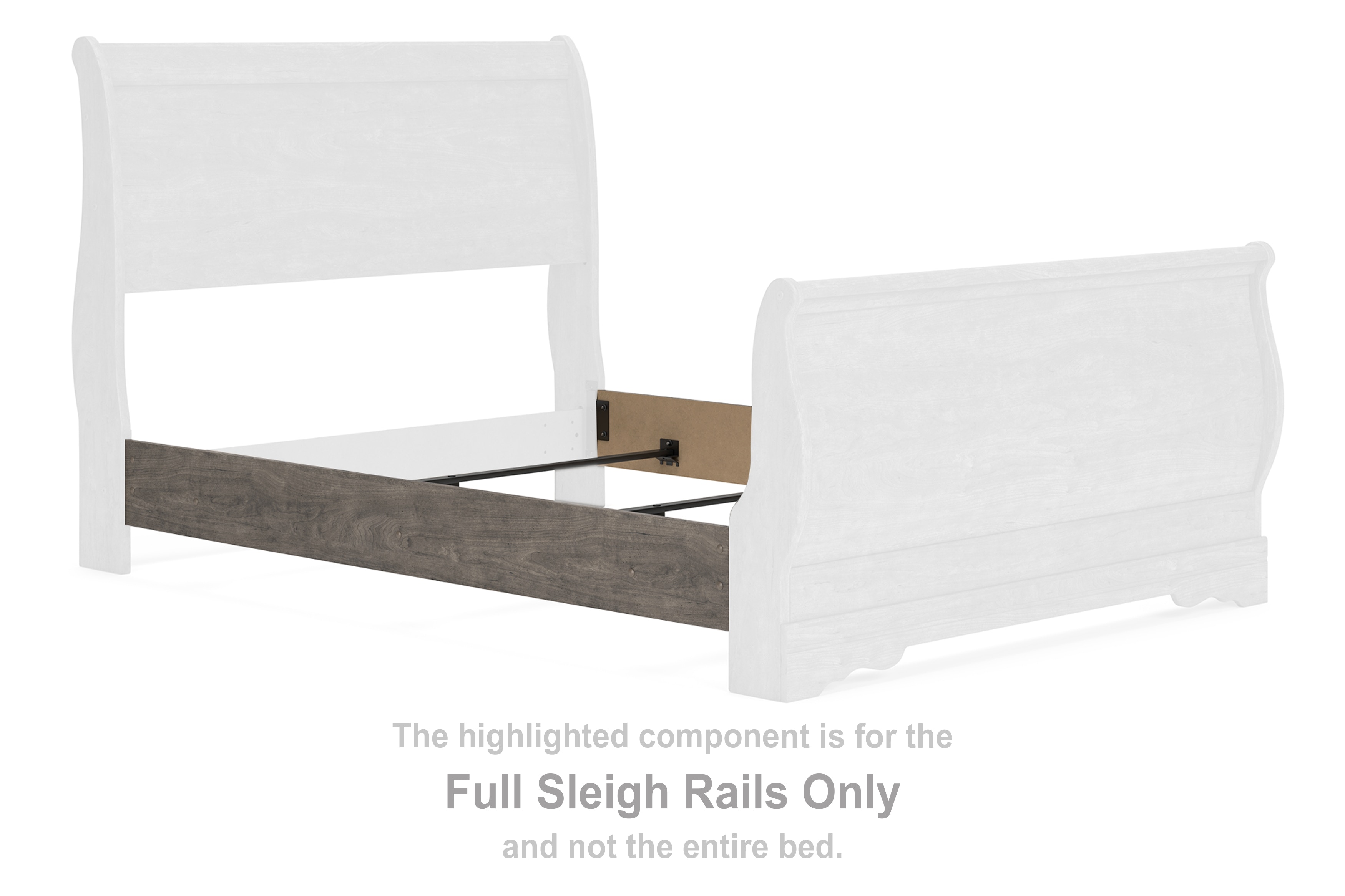 Signature Design by Ashley Baby and Kids Bayzor Full Sleigh Rails B1126 ...