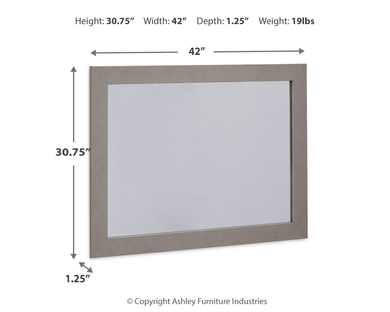 Signature Design by Ashley Mirrors Surancha Bedroom Mirror B1145-36 ...