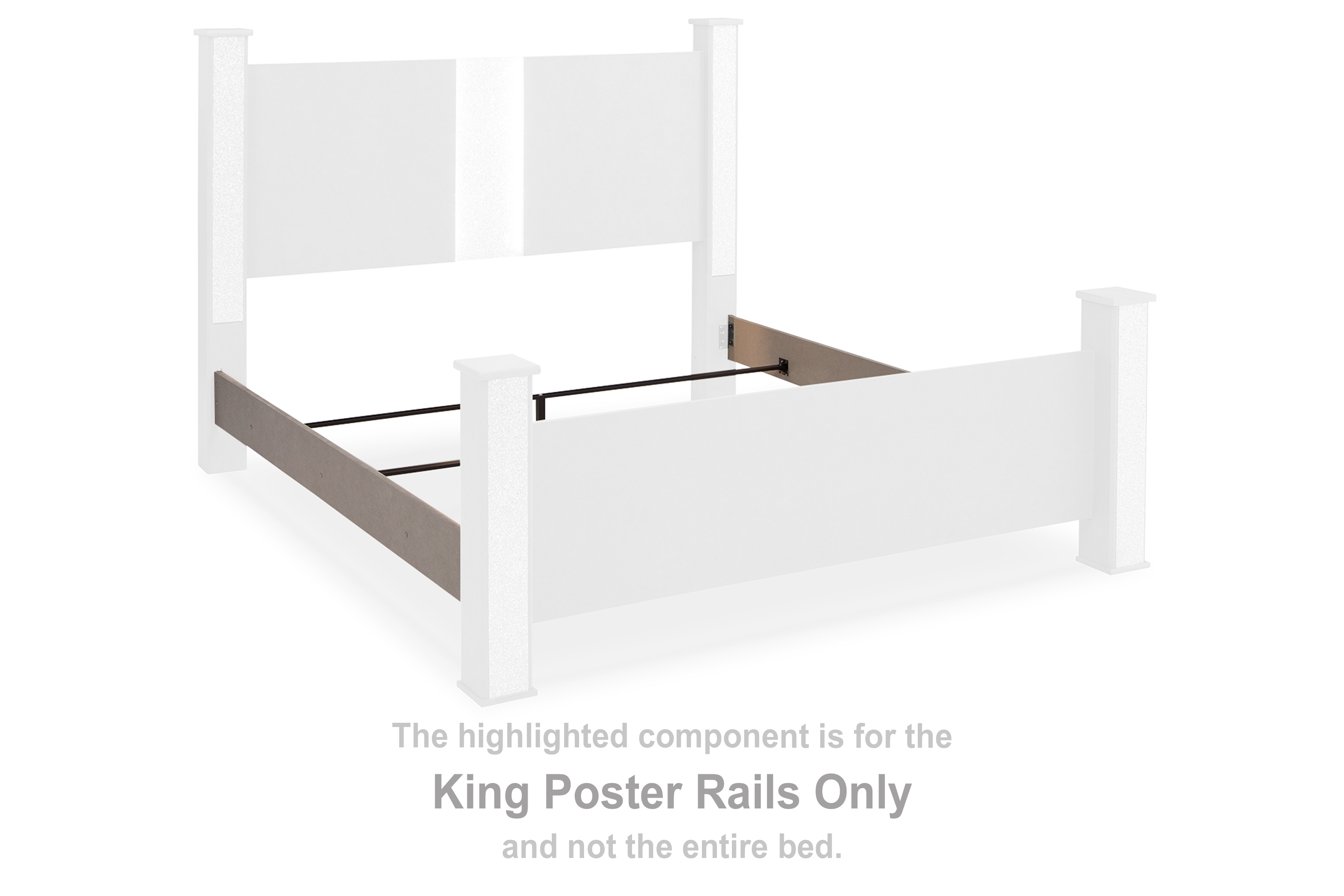 Signature Design by Ashley Bedroom Surancha King Poster Rails B1145-99 ...