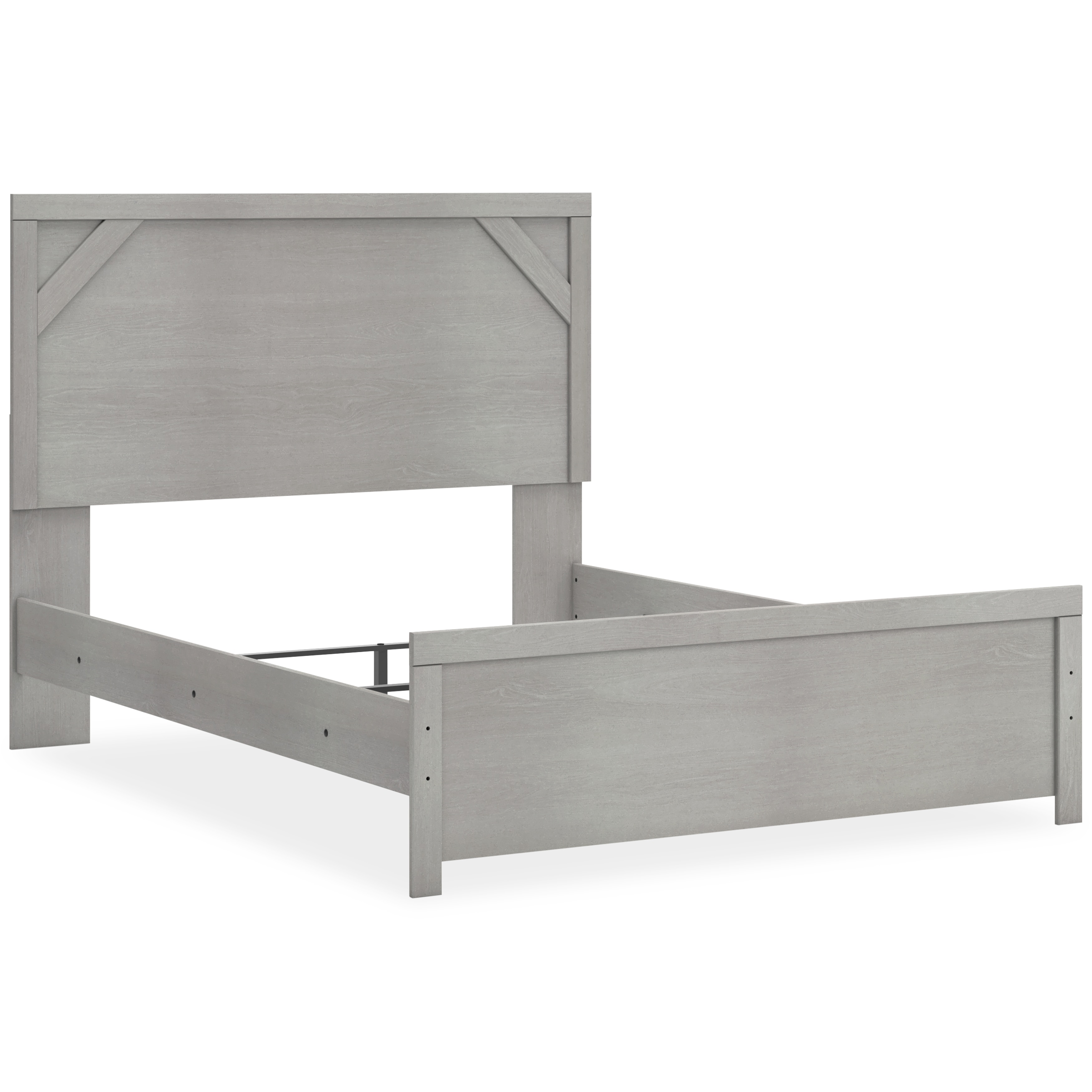 Ashley Cottonburg Cottonburg Queen Panel Bed with Dresser, Mirror and ...