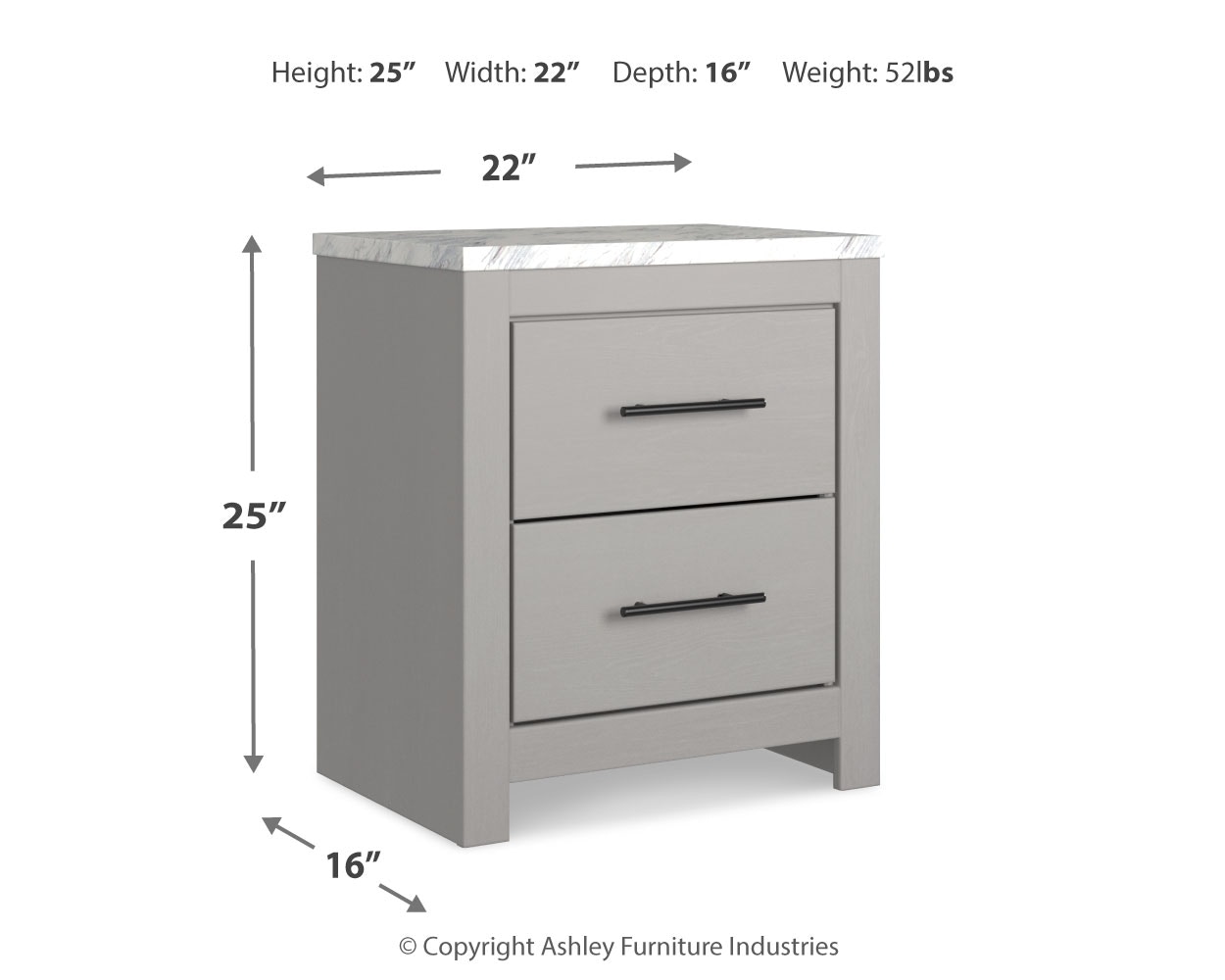 Signature Design by Ashley Bedroom Cottonburg Nightstand B1192-92 ...