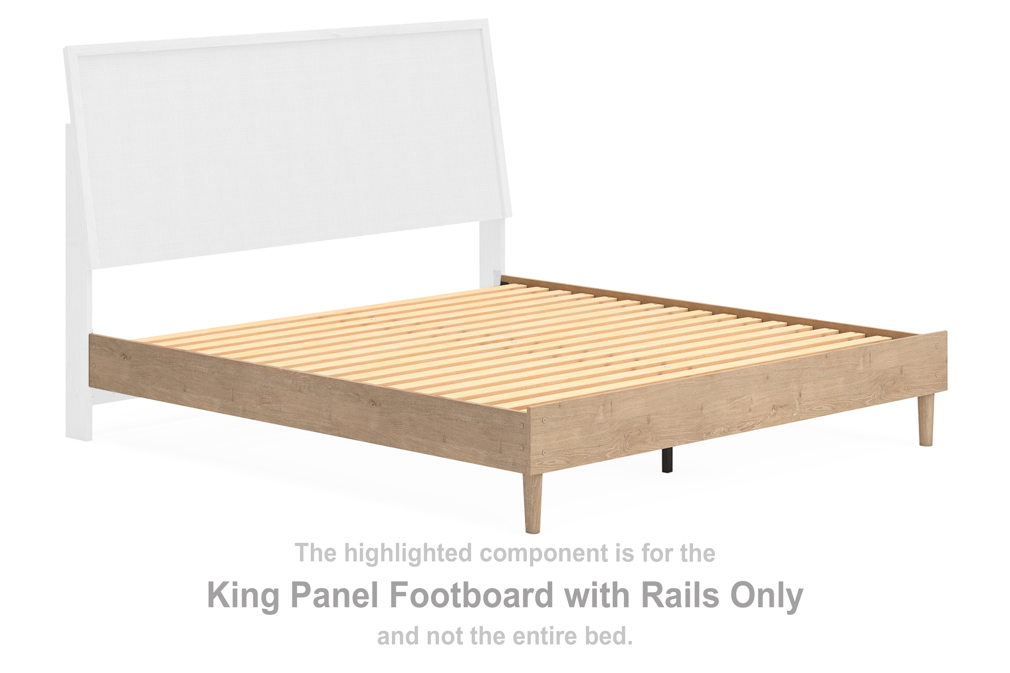 Ashley Cielden Cielden King Panel Footboard with Rails B1199-156 ...