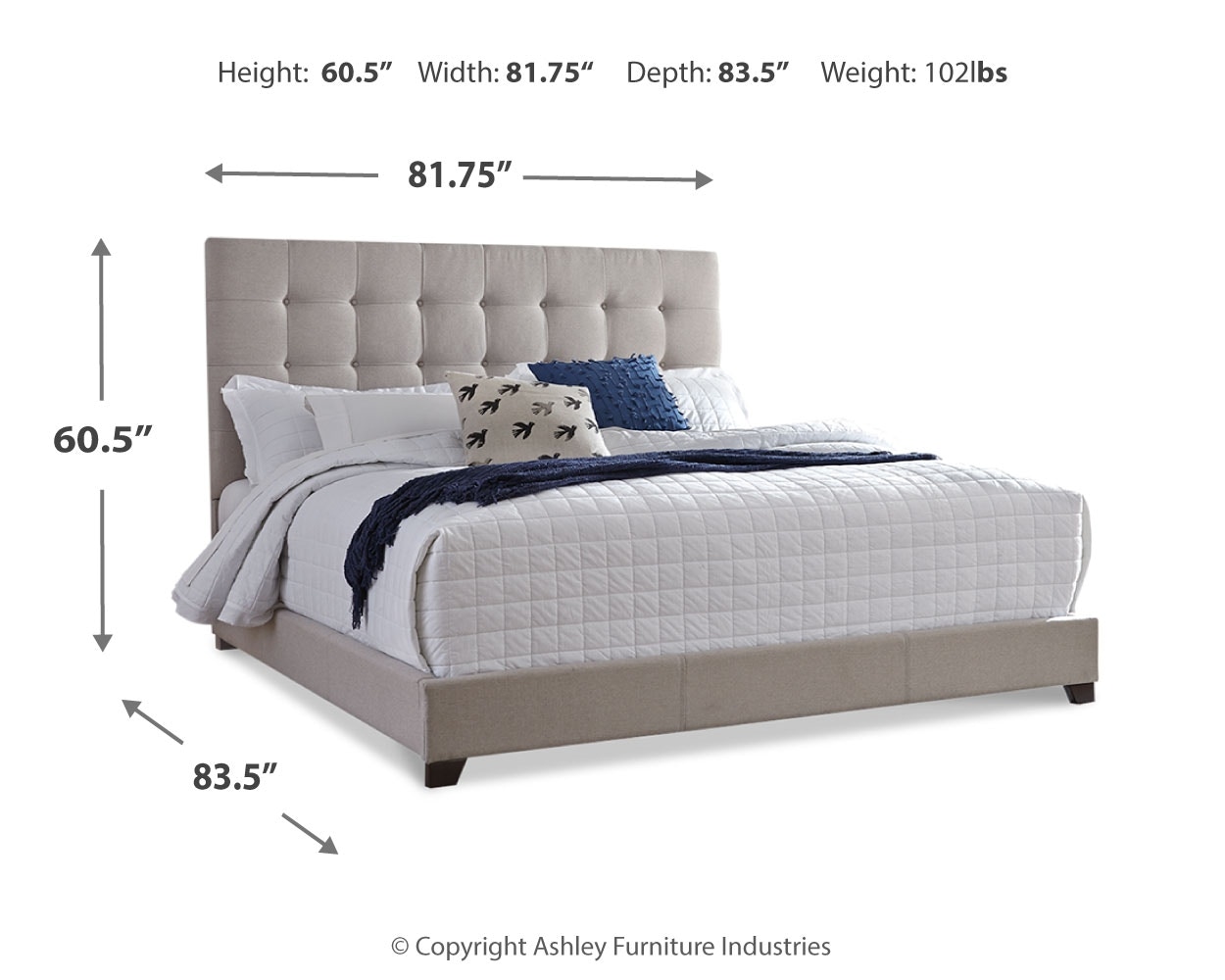 Ashley Dolante Dolante King Upholstered Bed B130-582 - Portland, OR ...