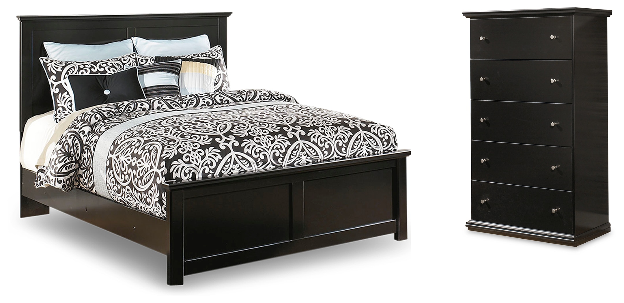 Ashley Maribel Maribel Queen Panel Bed and Chest B138B40 - Portland, OR ...