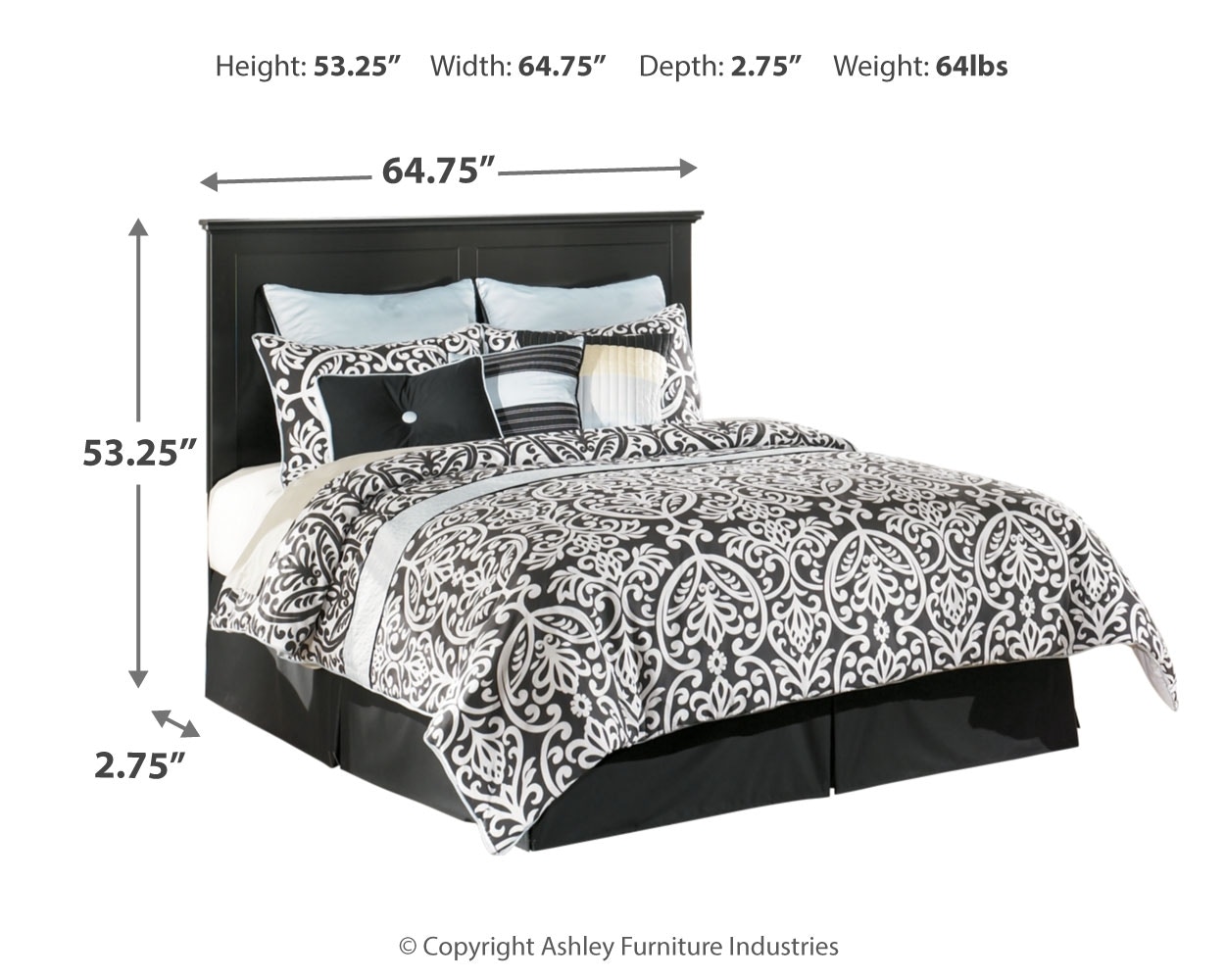 Ashley Maribel Maribel Queen/Full Panel Headboard, Dresser and Mirror ...