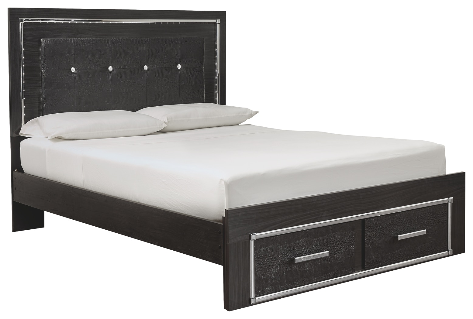 Signature Design by Ashley Bedroom Kaydell Queen Upholstered Panel Bed ...