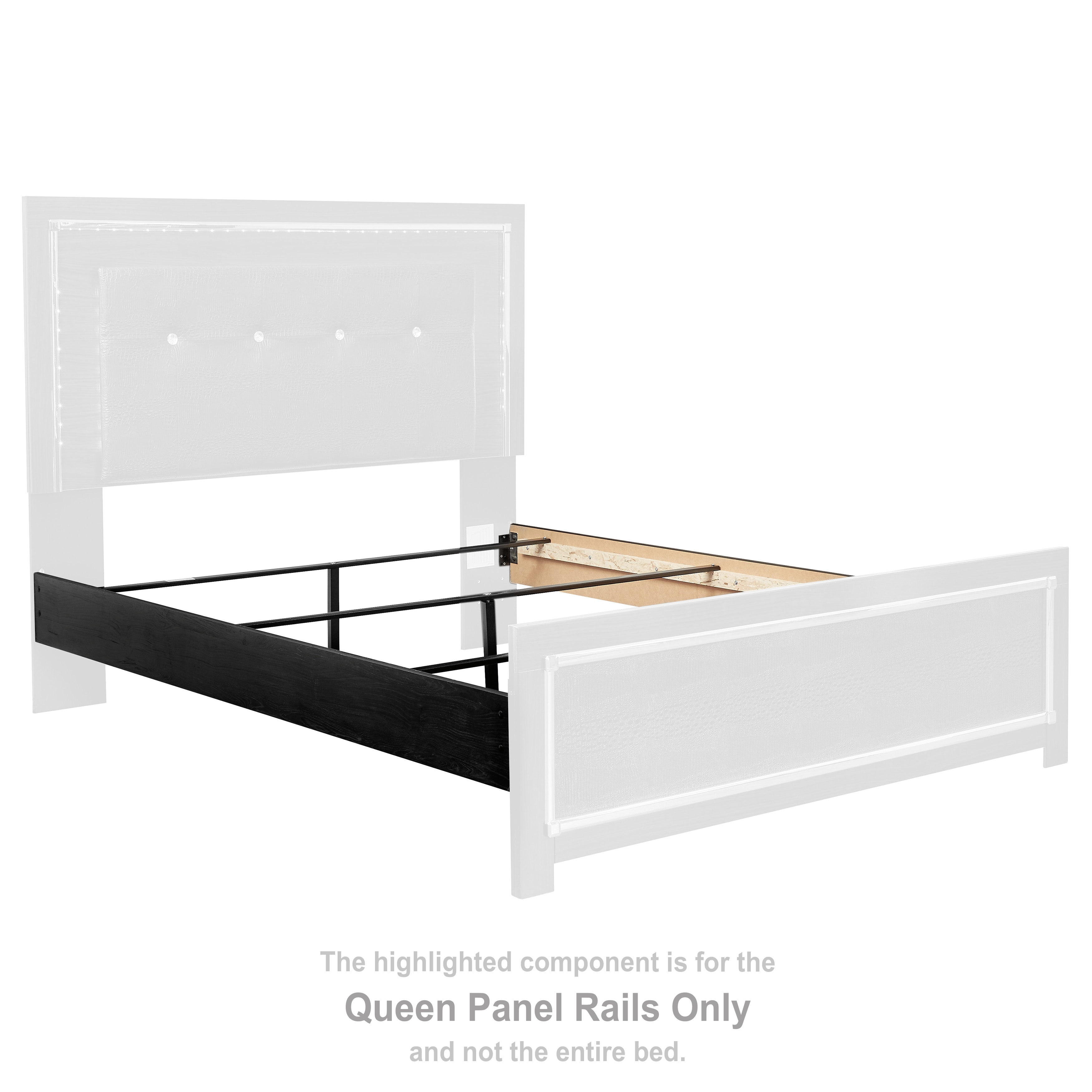 Signature Design by Ashley Bedroom Kaydell Queen Panel Rails B1420-96 ...