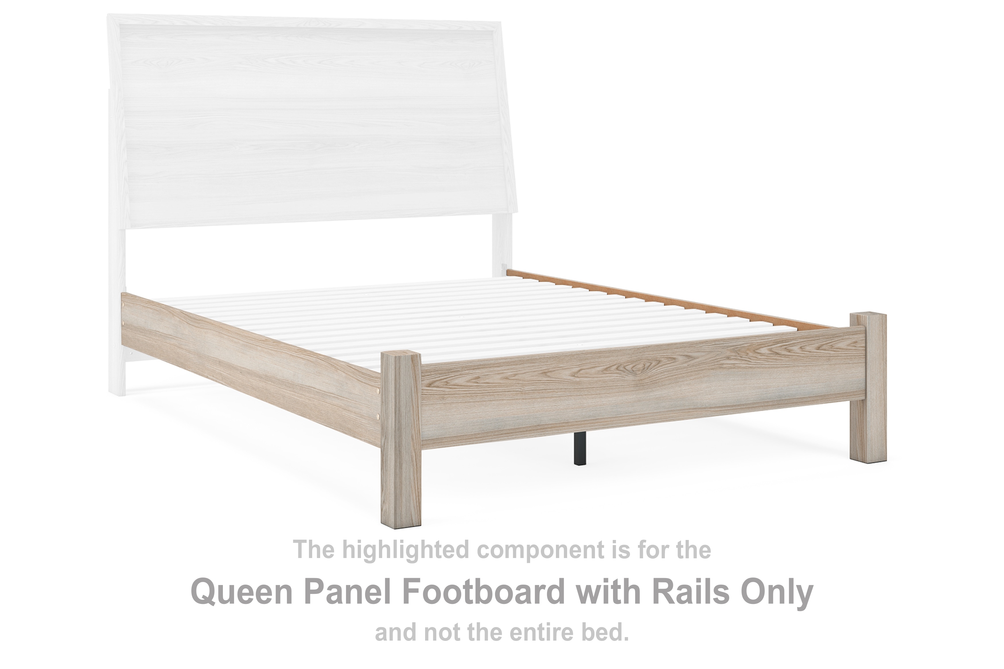 Ashley Hasbrick Hasbrick Queen Panel Footboard with Rails B2075-154 - Portland, OR | Key Home
