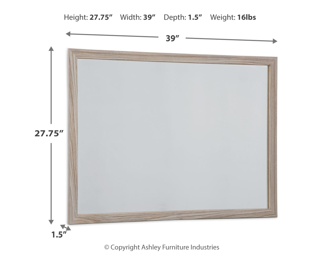 Signature Design by Ashley Mirrors Hasbrick Bedroom Mirror B2075-36 ...