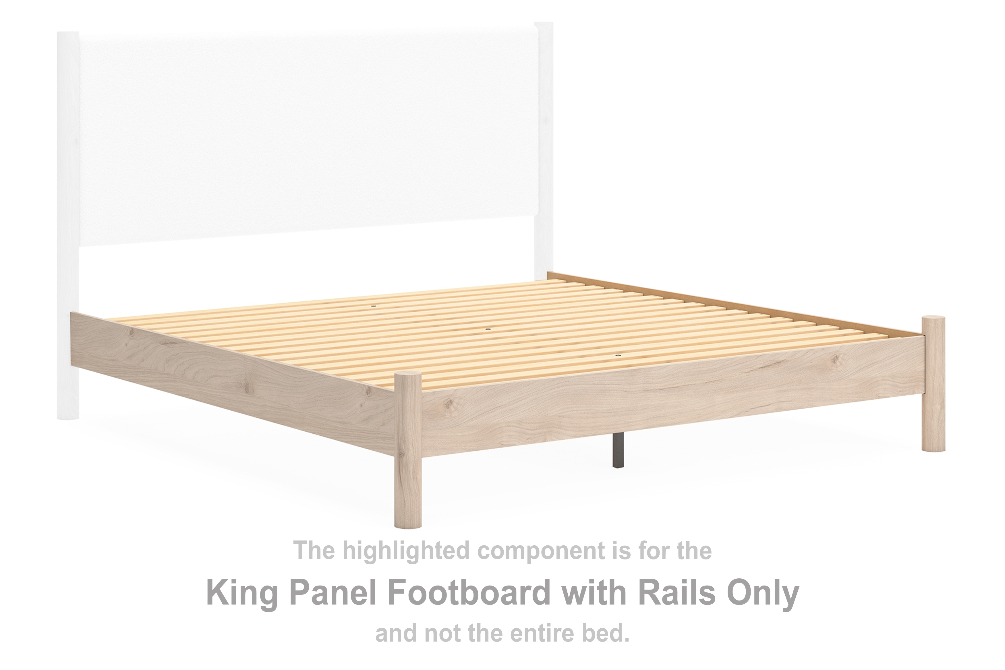 Ashley Cadmori Cadmori King Panel Footboard with Rails B2615-56 ...