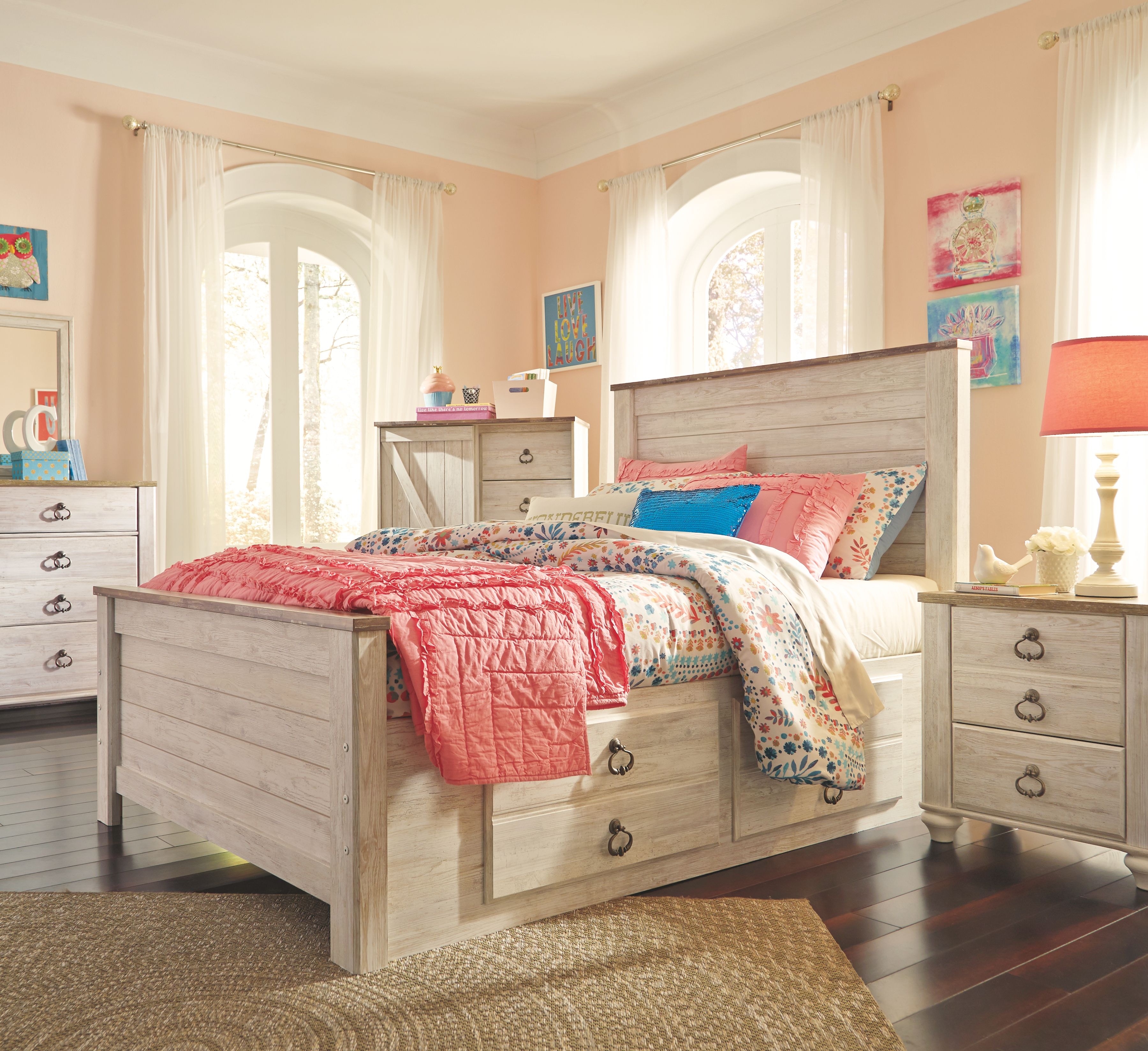 Signature Design by Ashley Baby and Kids Willowton Full Panel Headboard ...