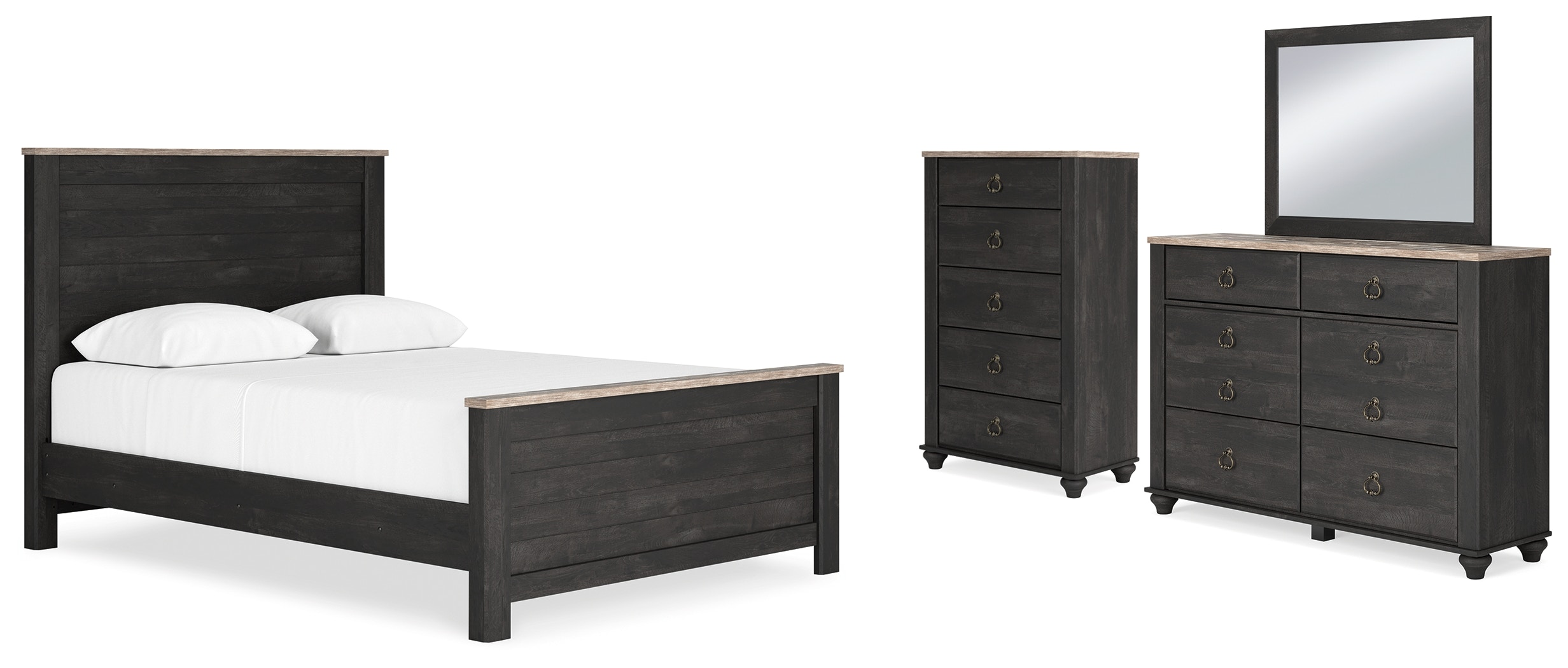 Ashley Nanforth 6-Piece Bedroom Package PKG015630 - Portland, OR | Key Home Furnishings