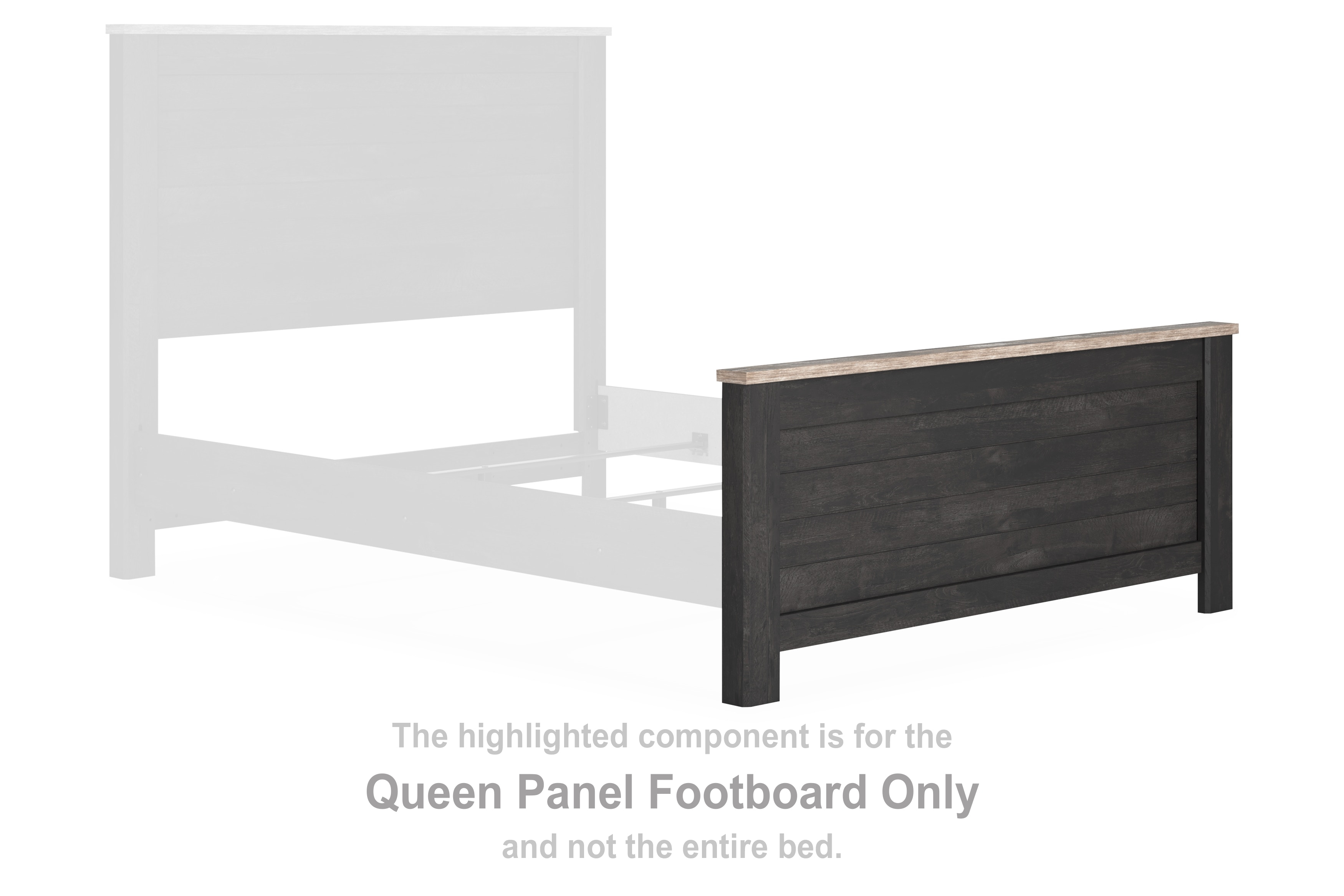 Signature Design by Ashley Bedroom Nanforth Queen Panel Footboard B3670-54 | Hickory Furniture Mart