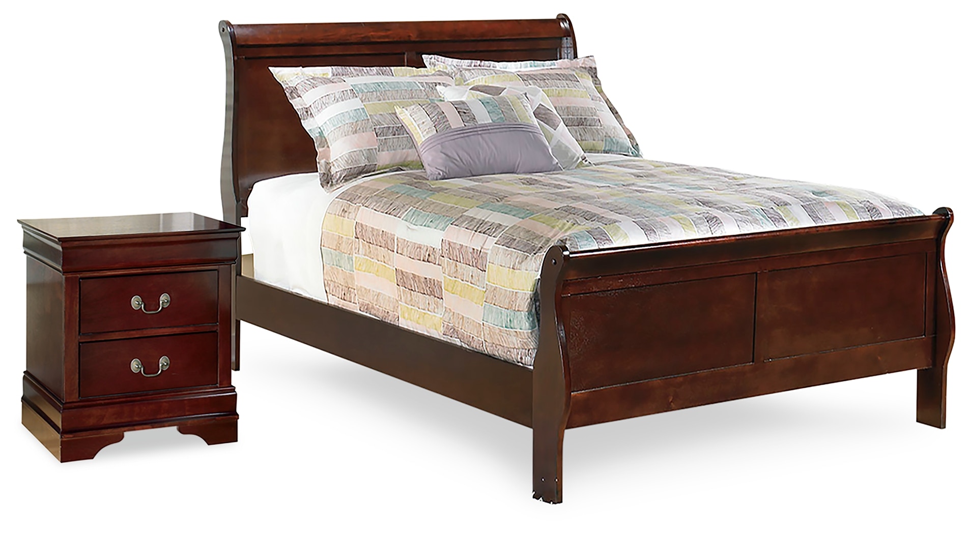 Ashley Alisdair Alisdair Full Sleigh Bed and Nightstand B376B16 ...