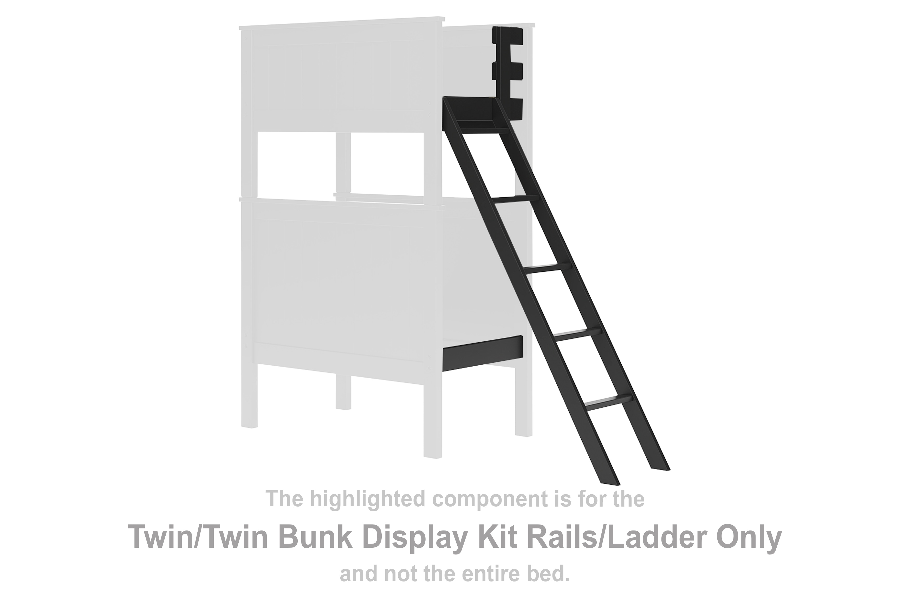 Ashley Nextonfort Nextonfort Twin/Twin Bunk Display Kit Rails/Ladder ...
