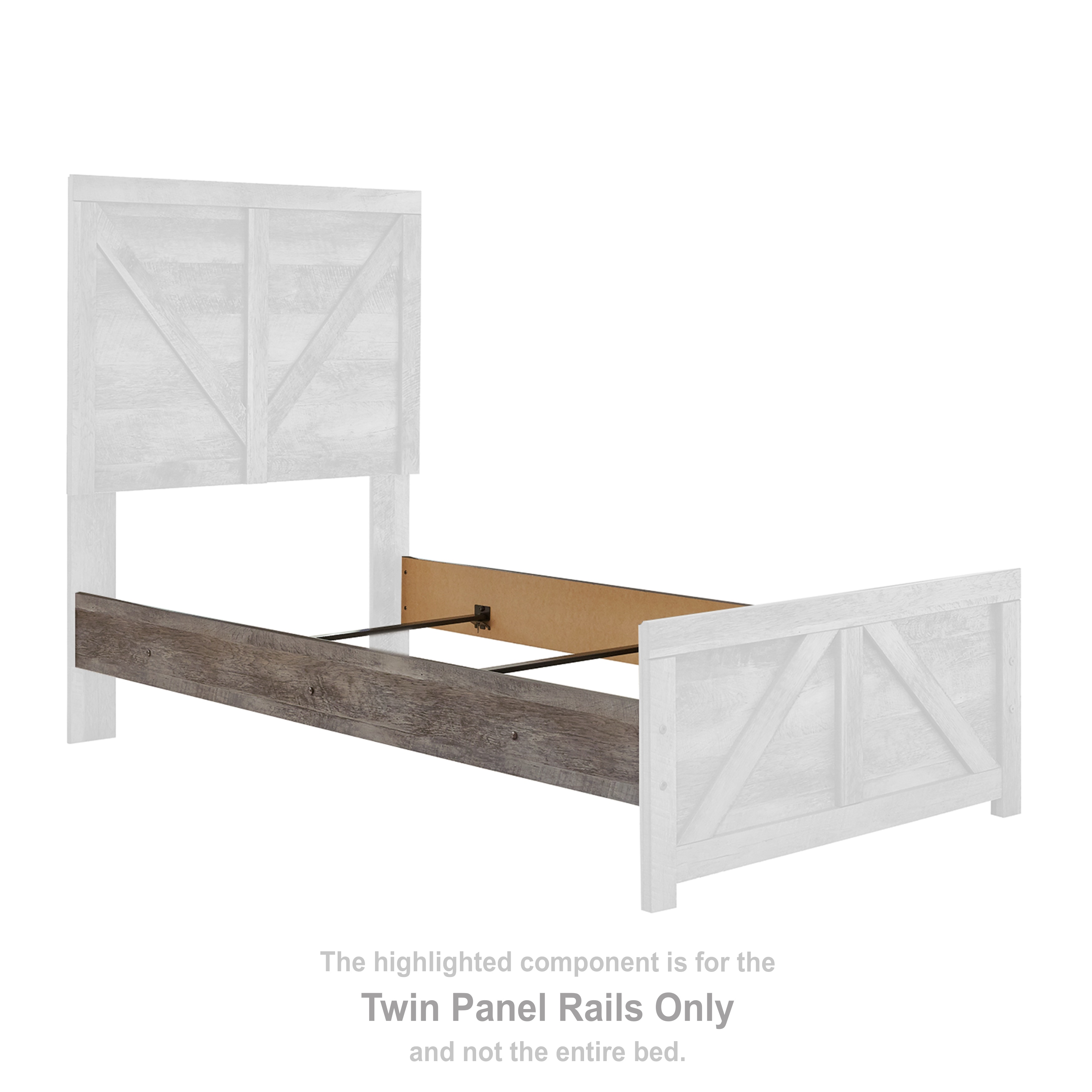 Signature Design by Ashley Bedroom Wynnlow Twin Panel Rails B440-83 ...