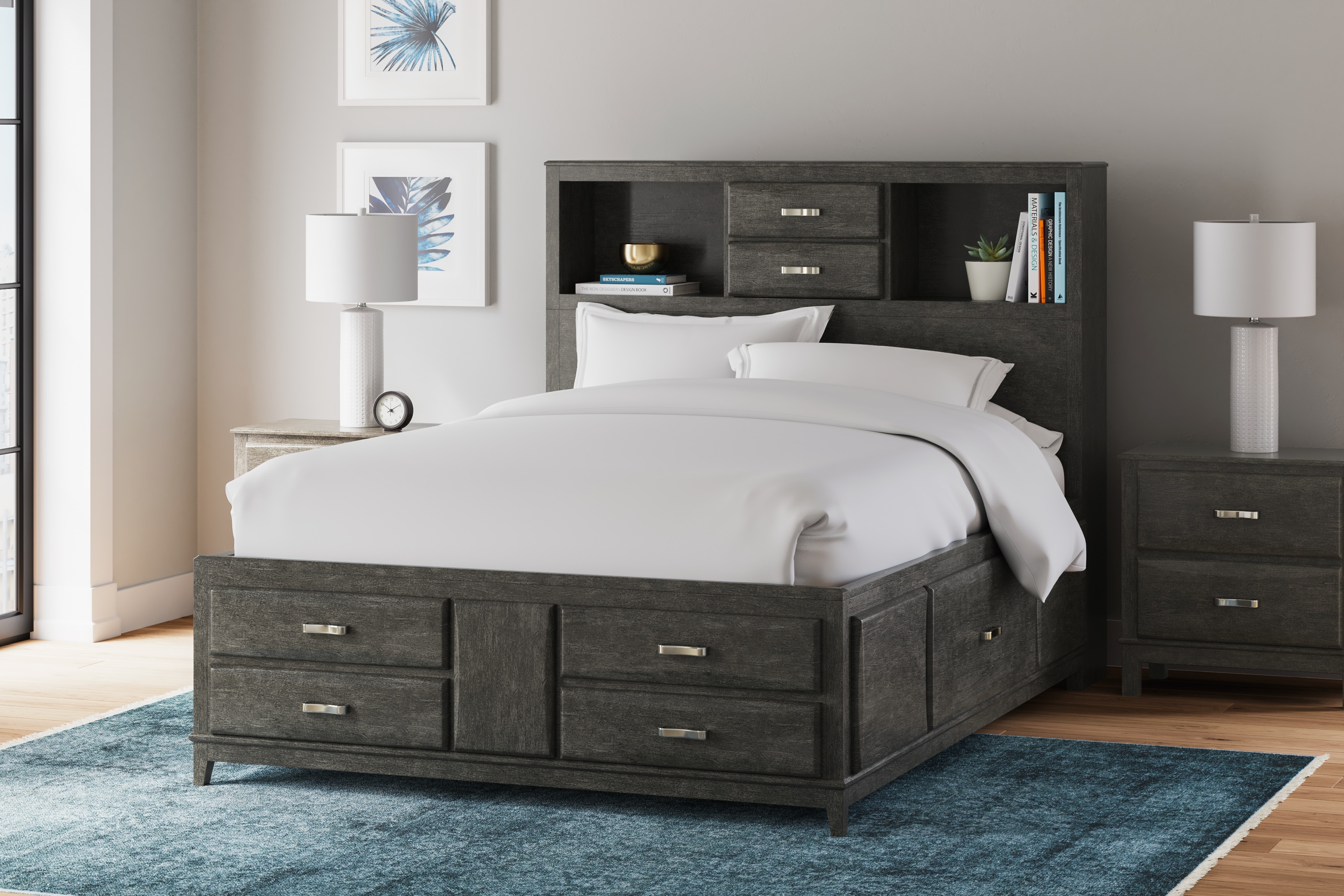 Ashley Caitbrook Caitbrook Queen Storage Bed and Chest B476B19 ...