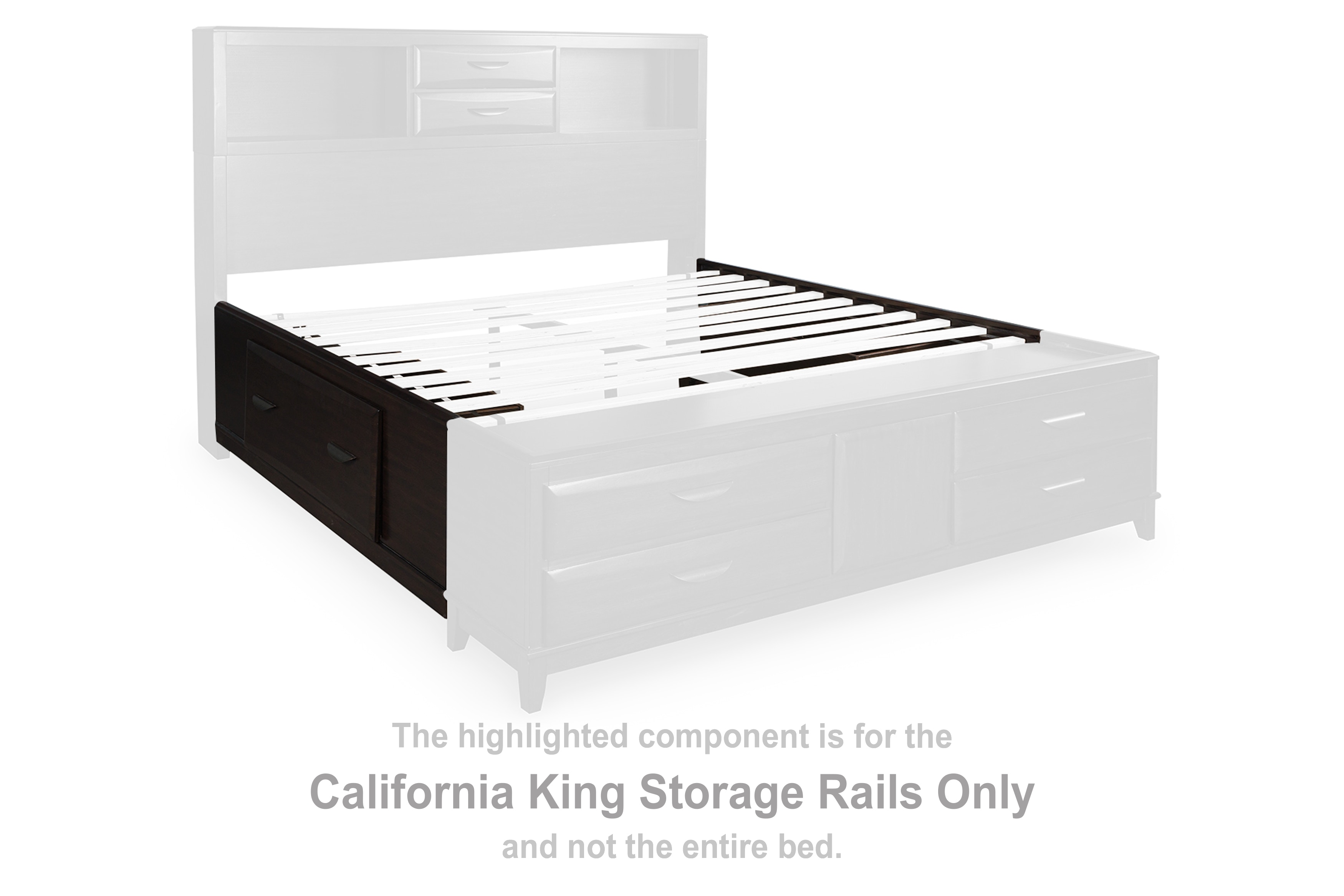 Benchcraft Bedroom Vanmore California King Storage Rails Skaff Furniture Carpet One Floor Home