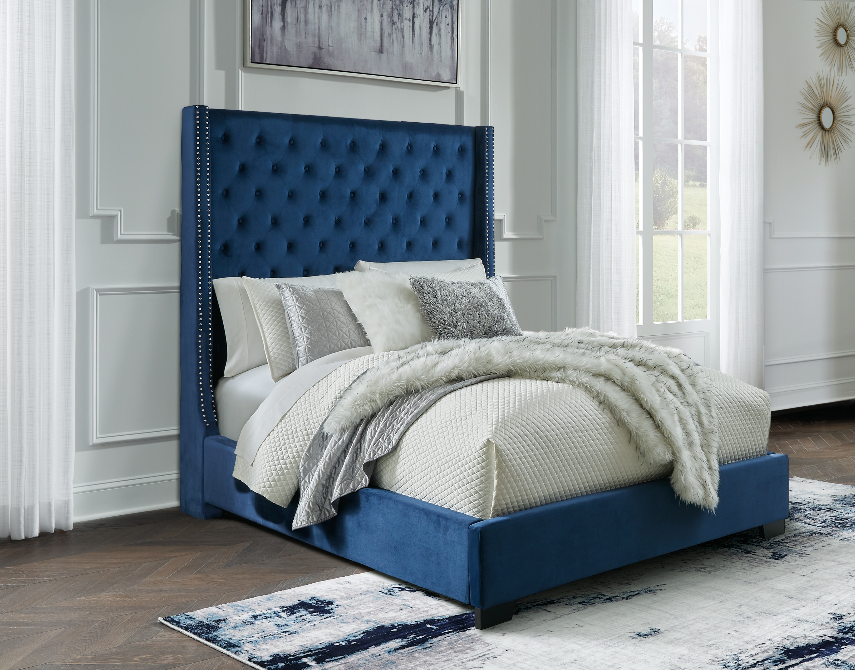 Signature Design by Ashley Bedroom Coralayne Queen Upholstered Bed B650B23 Gardner Outlet
