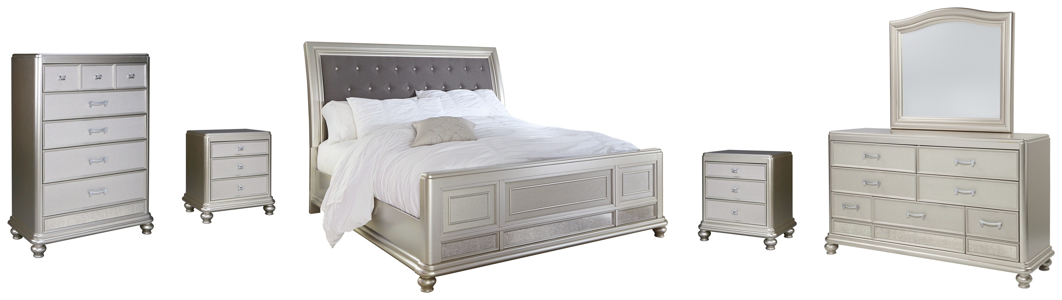 Ashley Coralayne King Upholstered Bed B650-78-76 - Portland, OR | Key ...
