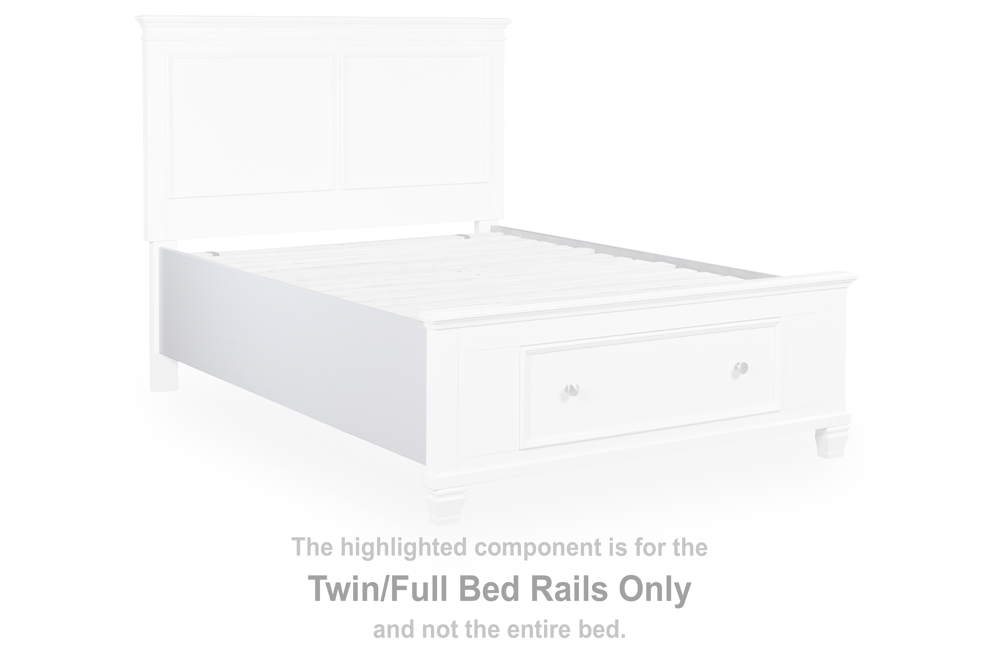 Ashley Fortman Fortman Twin/Full Bed Rails B680-186 - Portland, OR ...