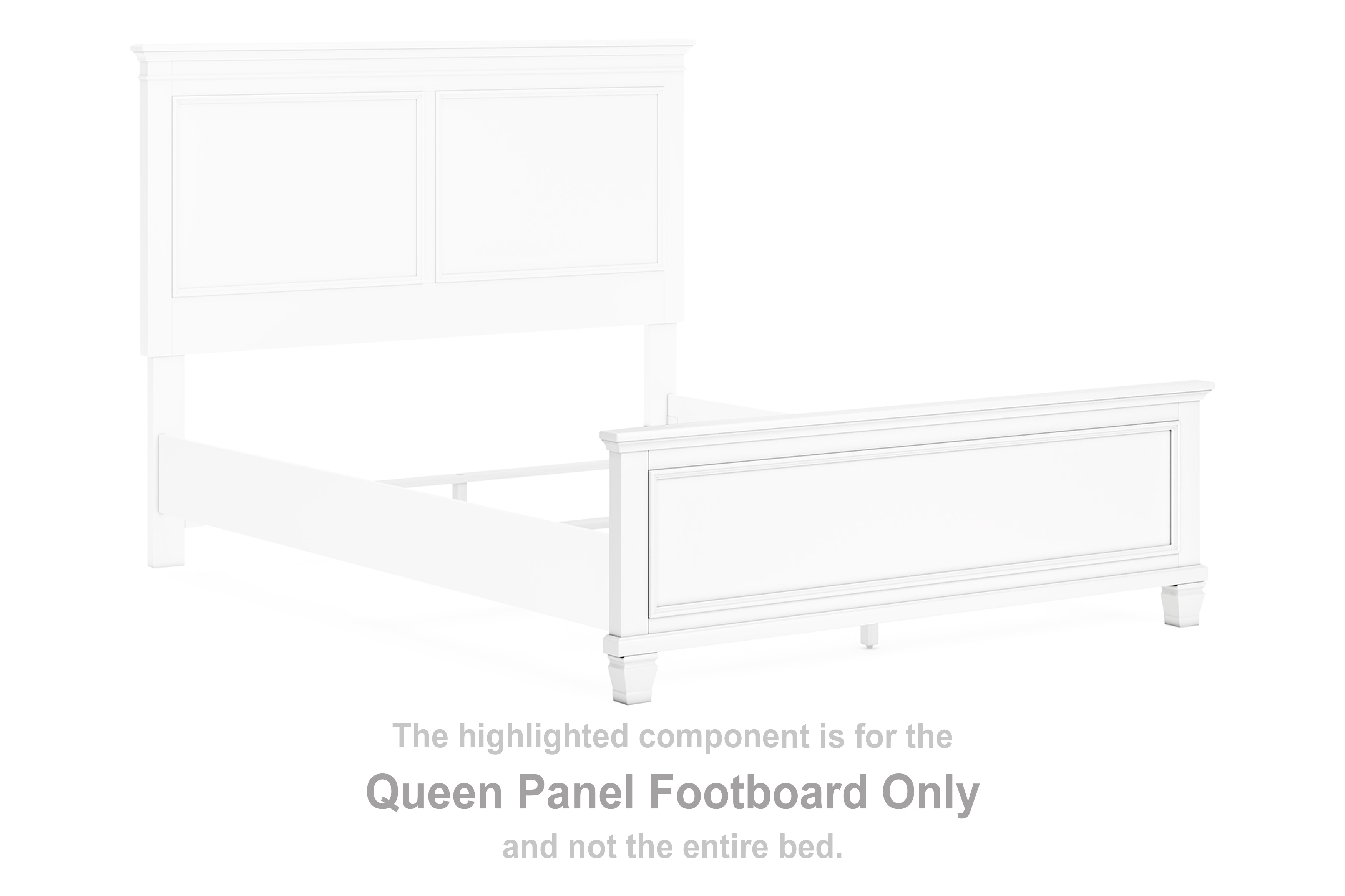 Signature Design by Ashley Bedroom Fortman Queen Panel Footboard B680 ...