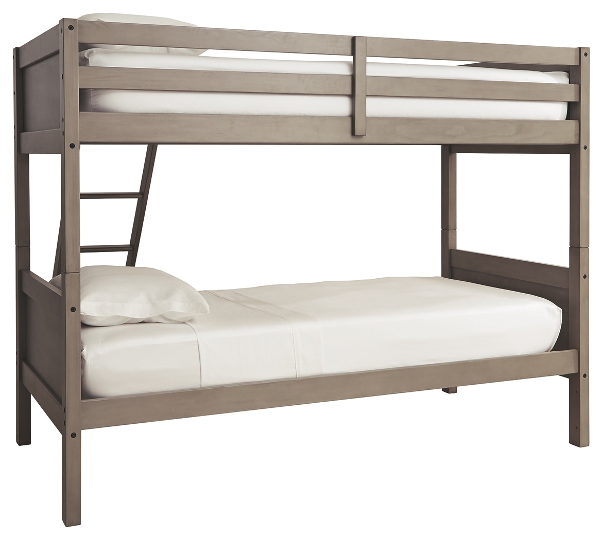 Signature Design by Ashley Bedroom Lettner Twin/Twin Bunk Bed with ...