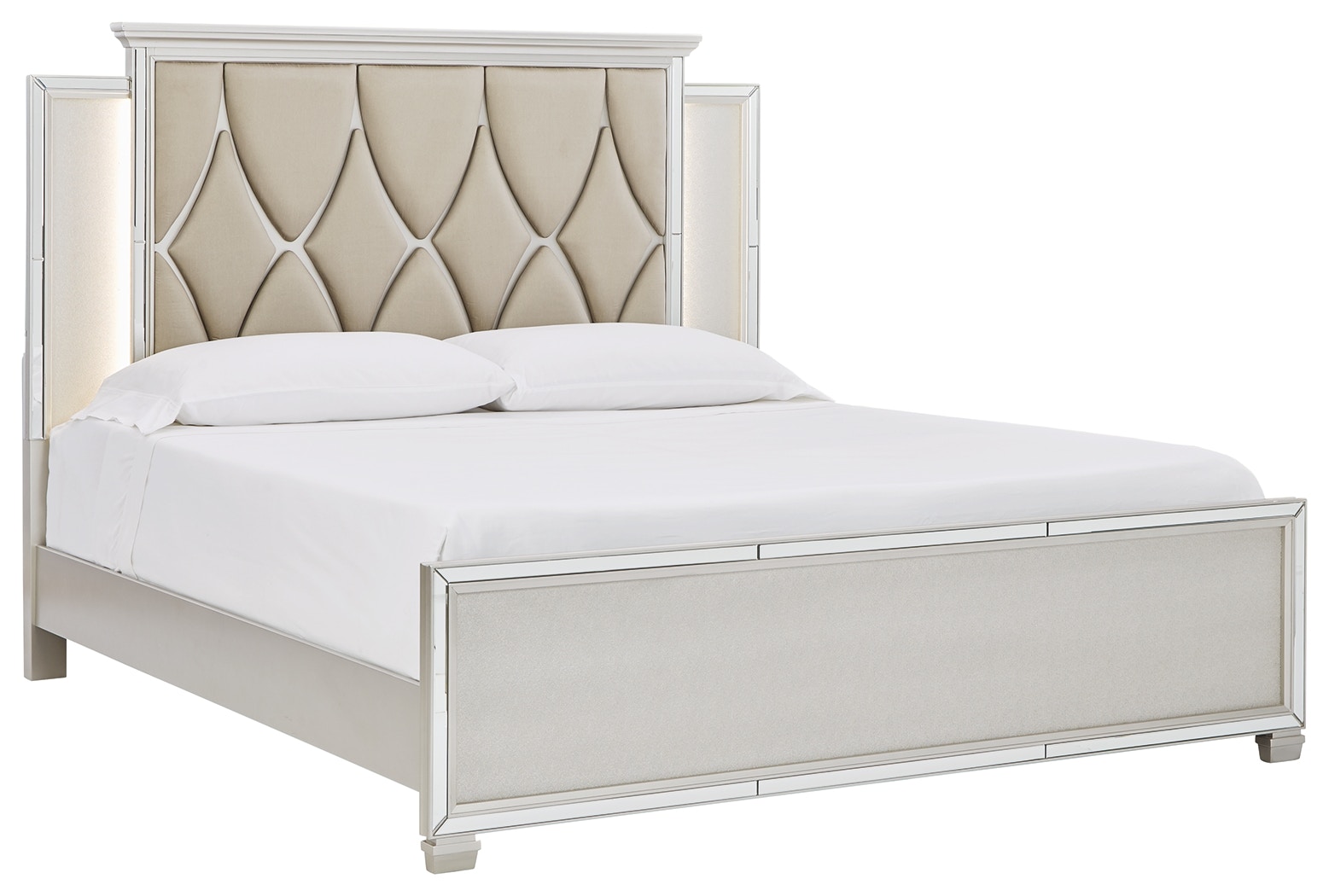 Ashley Lindenfield 8 Piece King Upholstered Storage Bed Set B758-31-36 ...