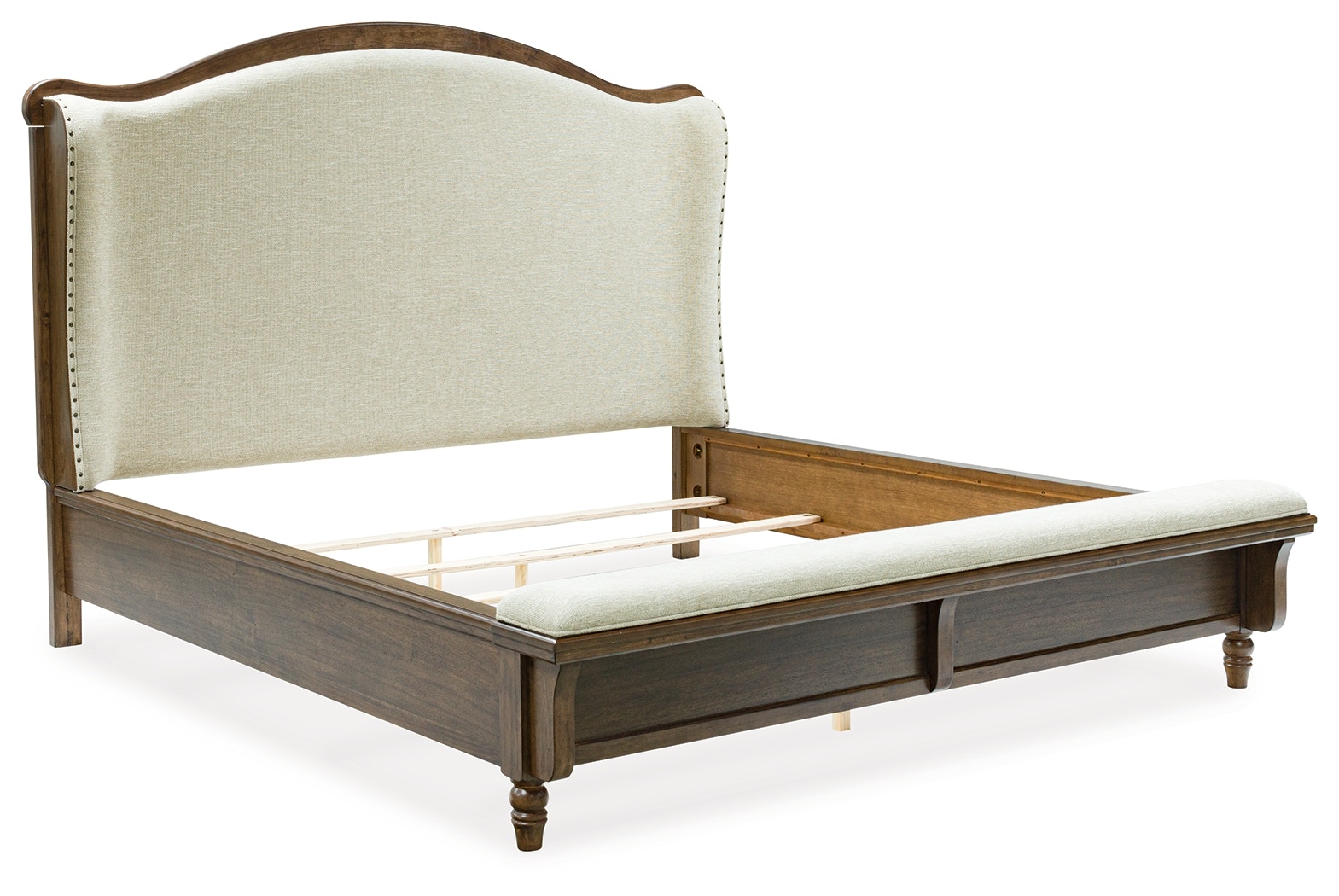 Upholstered panel king bed store