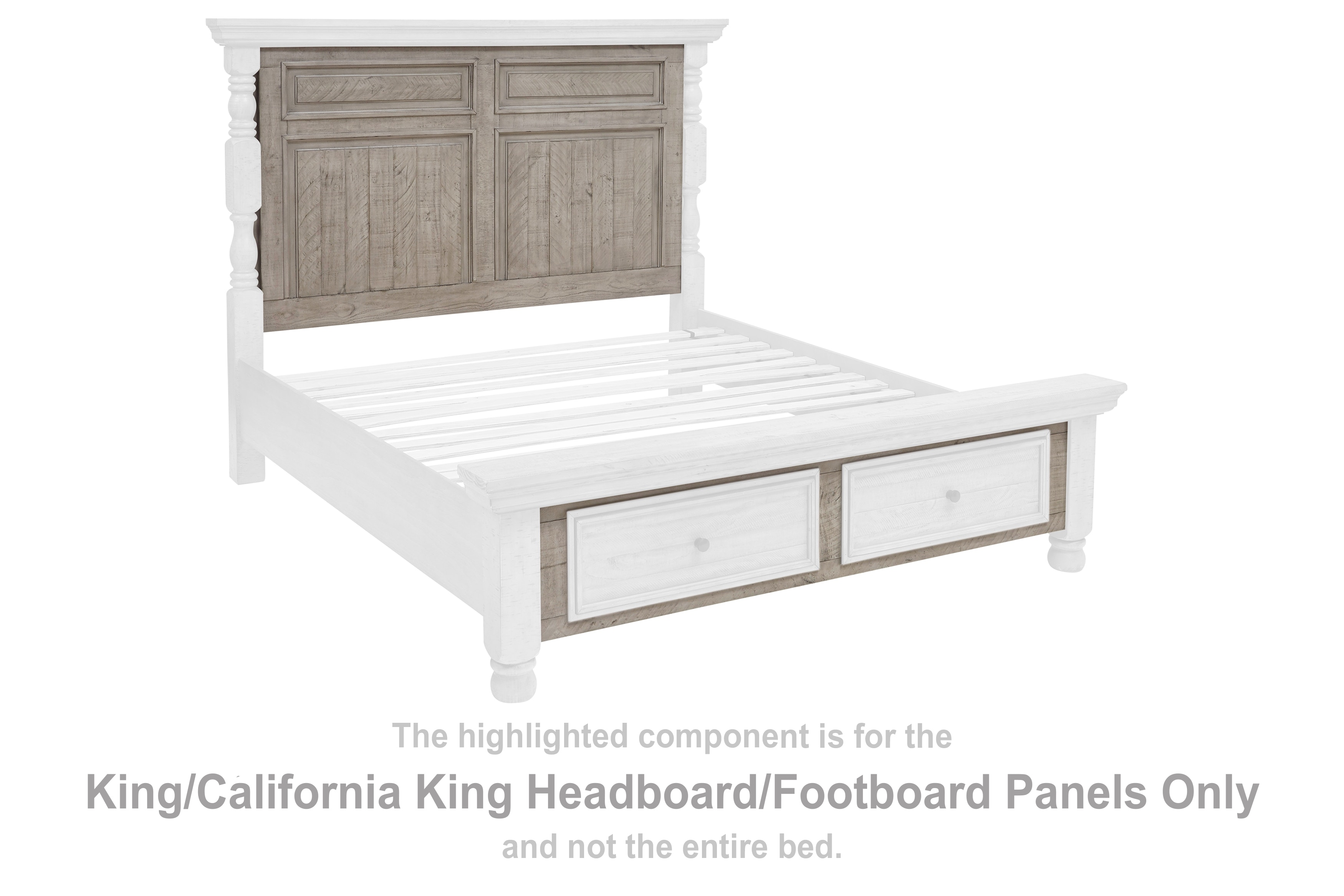Millennium Bedroom Harrastone King California King Headboard Footboard Panels B816 72 Love s