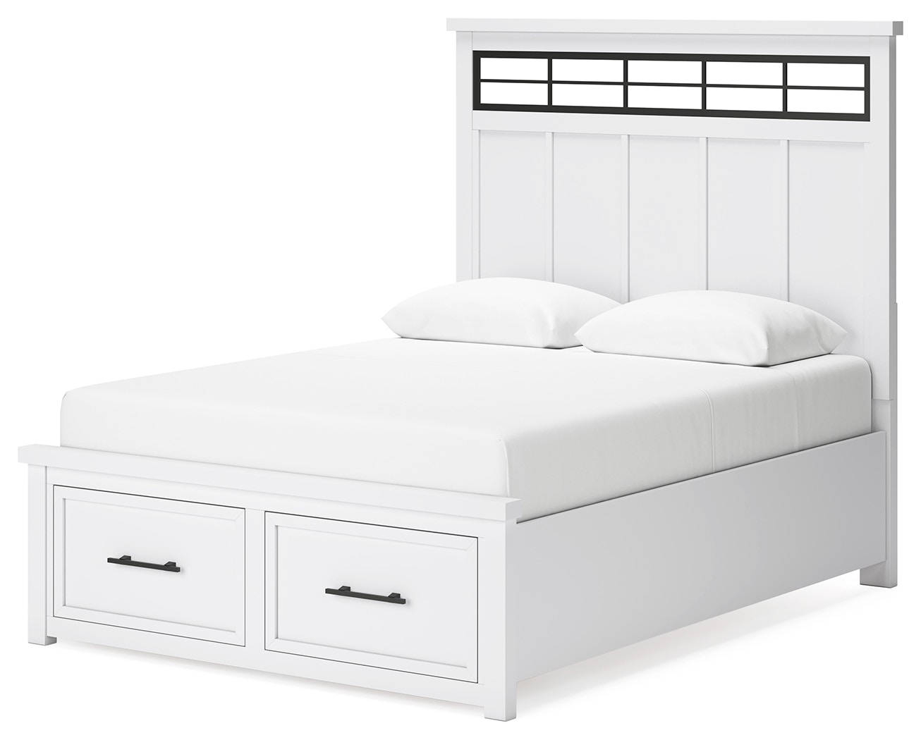 Benchcraft Bedroom Ashbryn Queen Panel Storage Bed B844B2 | Hickory ...