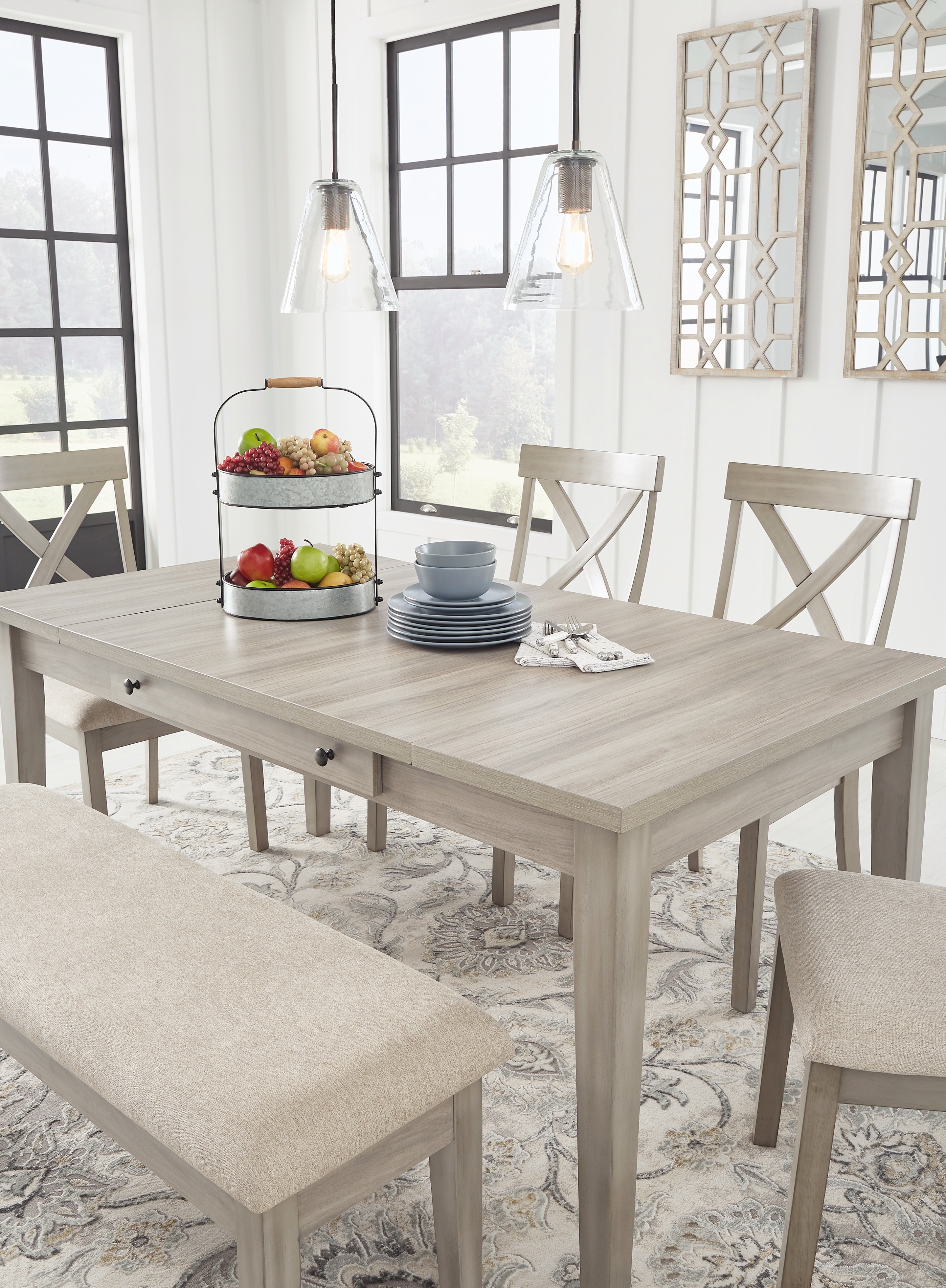 Signature Design by Ashley Casual Dining Parellen Dining Table, 4 ...