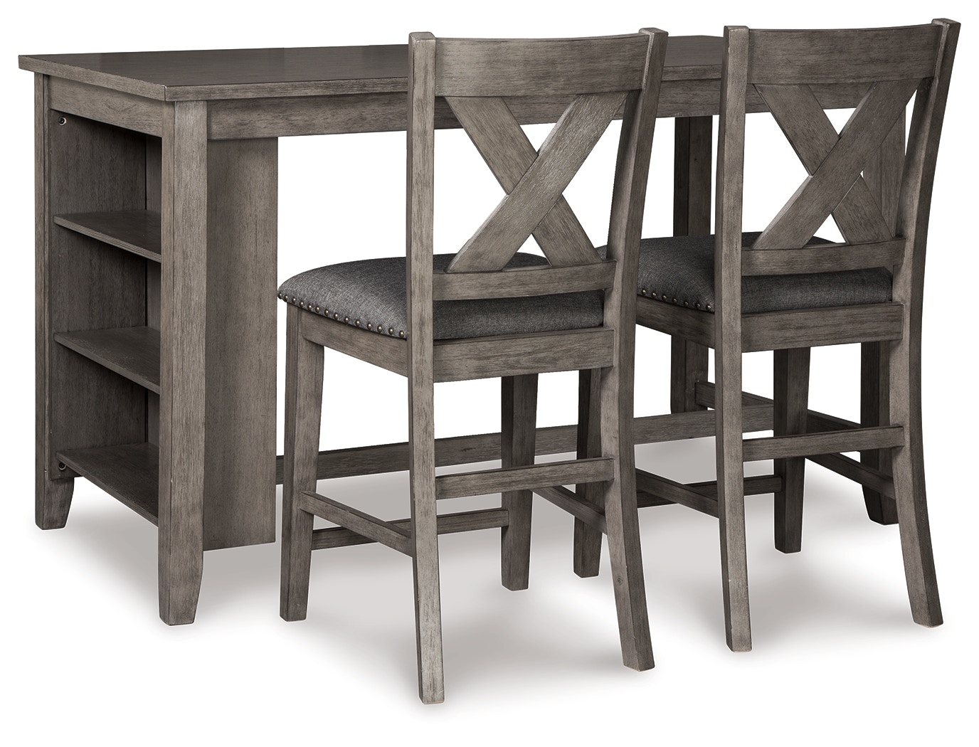Ashley Caitbrook Caitbrook Counter Height Dining Table and 2 Barstools ...