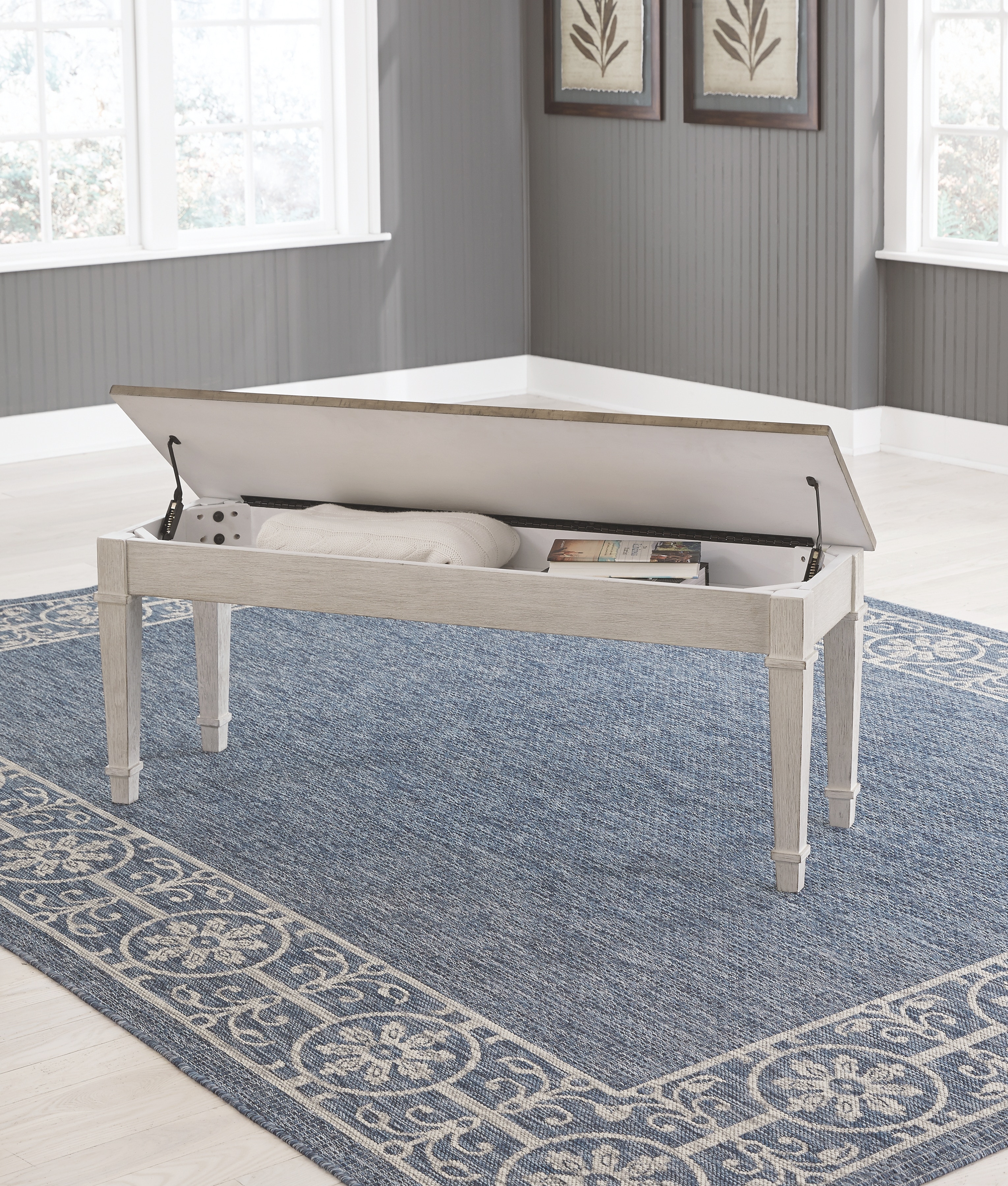 Signature Design by Ashley Living Room Skempton Storage Bench D394-00 ...