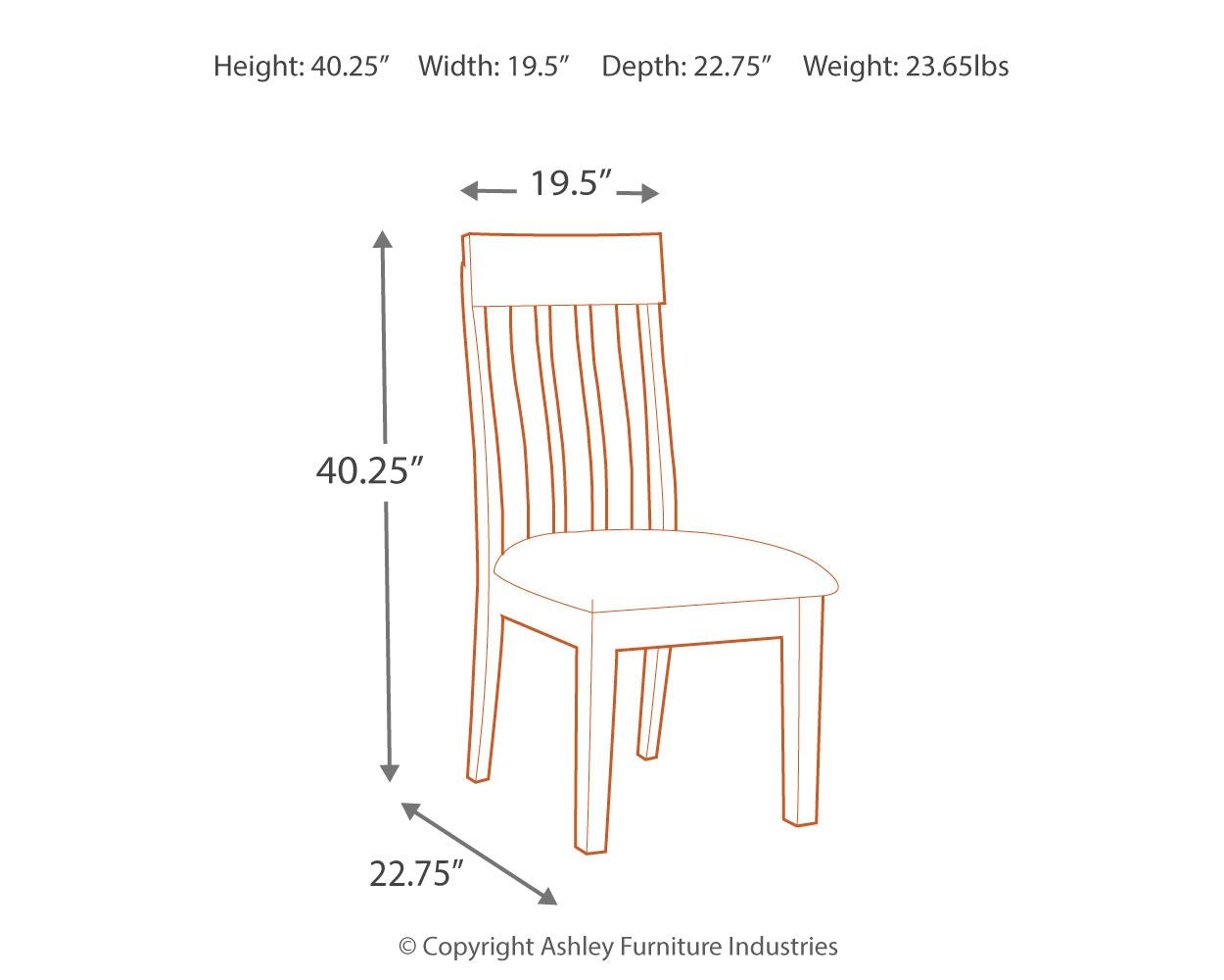 Signature Design by Ashley Casual Dining Ralene Dining Chair D594-01 ...