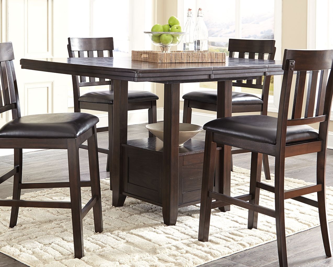 Signature Design by Ashley Casual Dining Haddigan Counter Height Dining Extension Table D596 42
