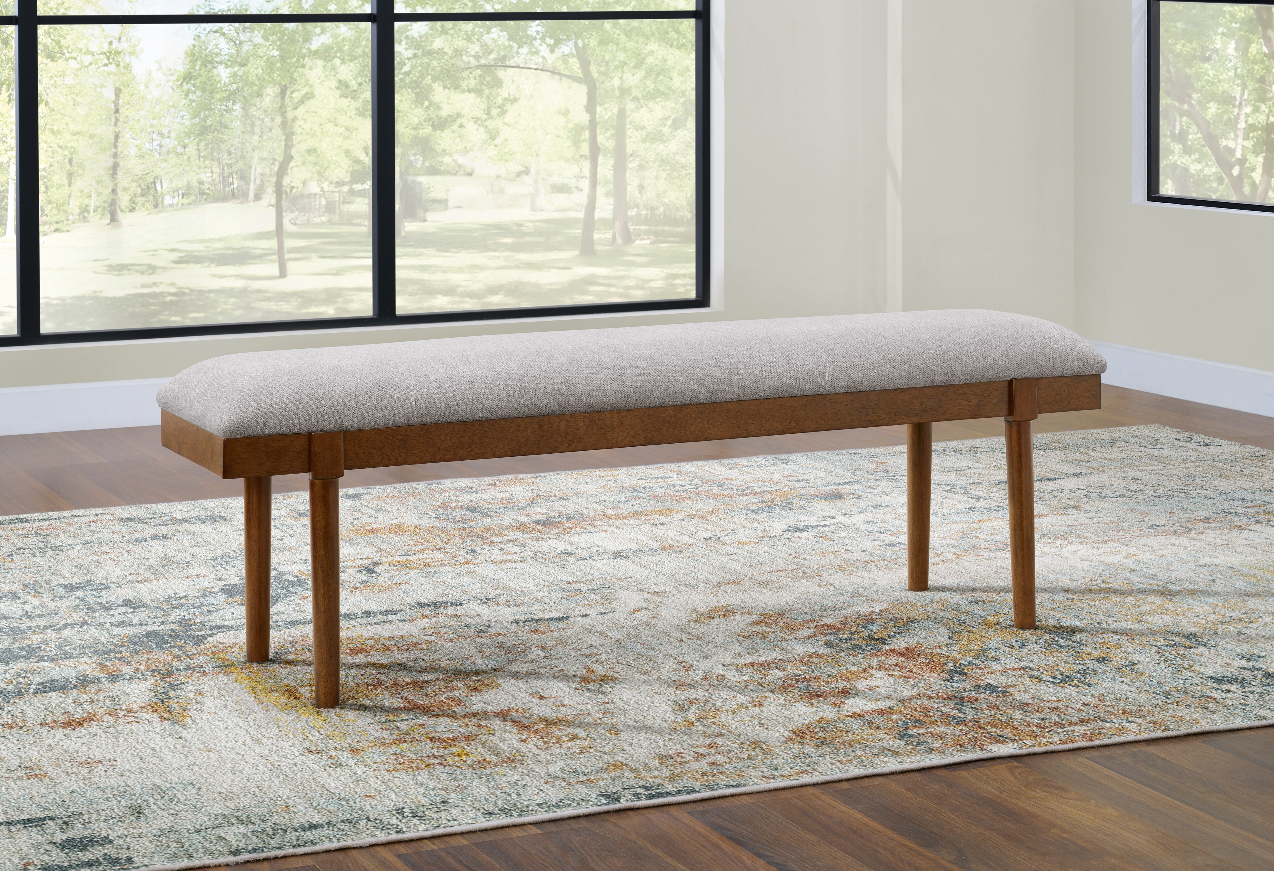 Signature Design by Ashley Casual Dining Lyncott 59 Upholstered Dining Bench D615 00 iFurnish