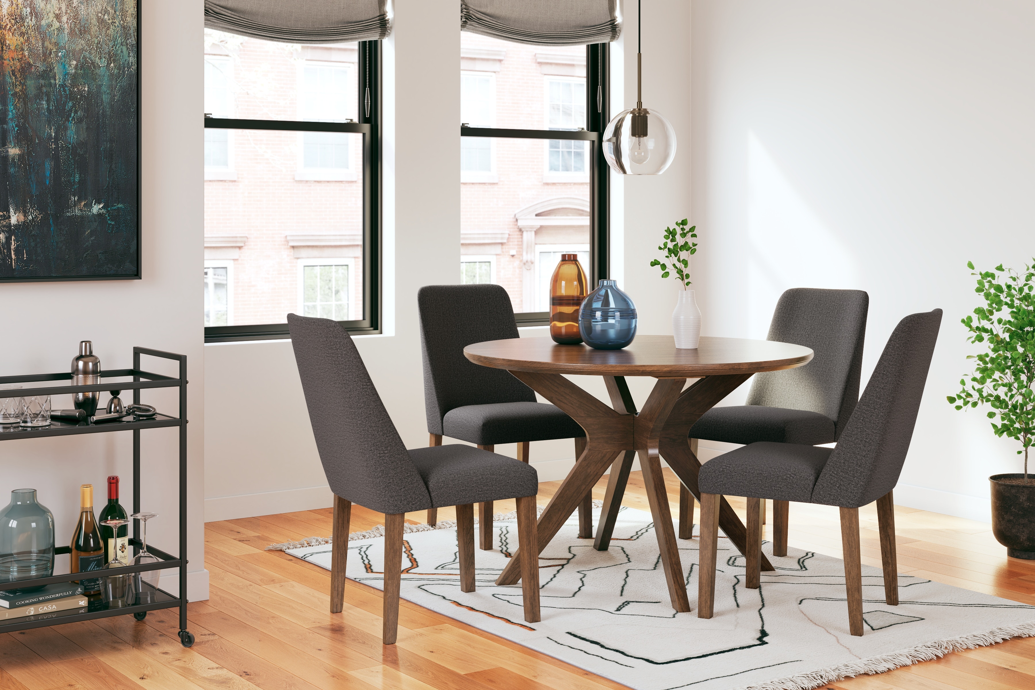 Ashley Lyncott Lyncott Dining Chair D615-02 - Portland, OR | Key Home ...