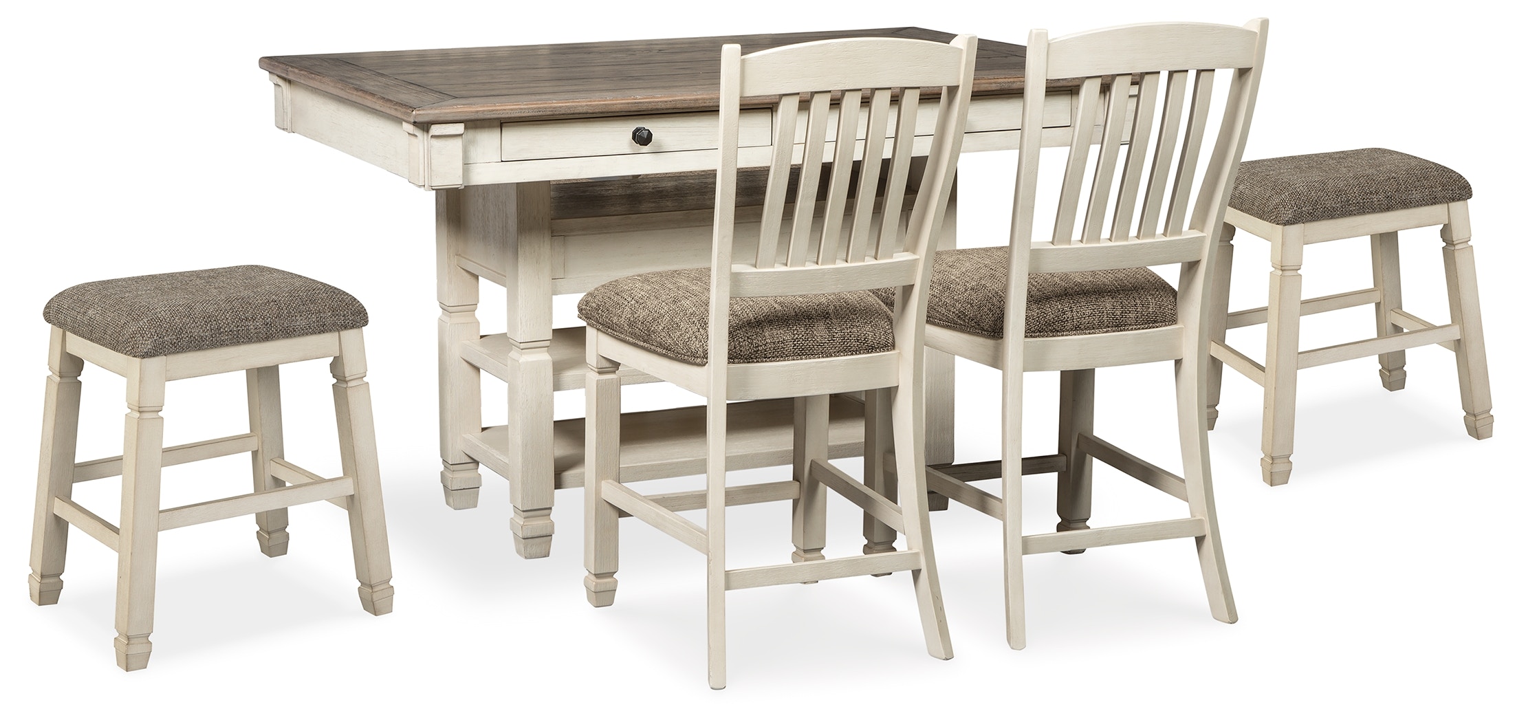 Ashley Bolanburg Bolanburg 10 Piece Rectangular Dining Set D647-25-01-4 ...