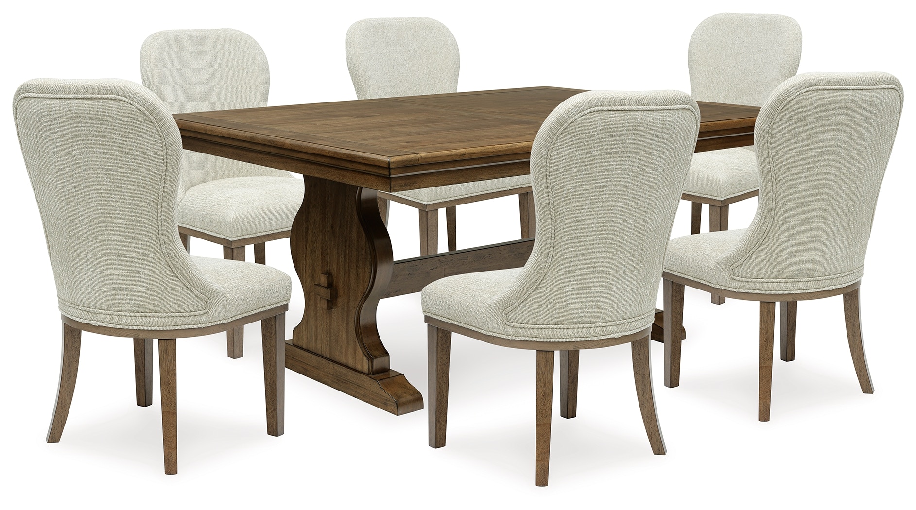 Benchcraft Casual Dining Sturlayne Dining Table and 6 Chairs D787D5 ...