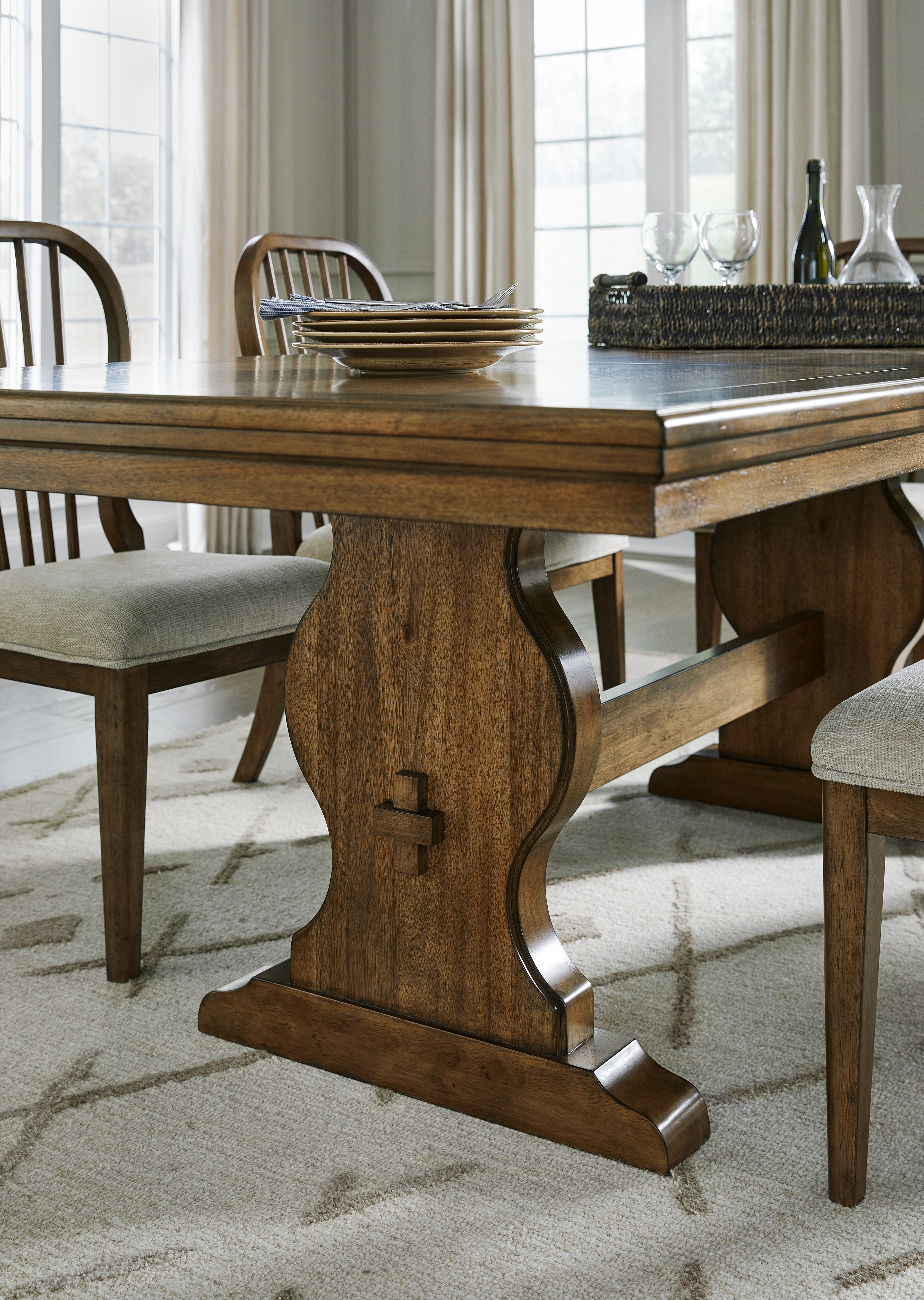 Benchcraft Casual Dining Sturlayne Dining Table and 6 Chairs D787D3 ...