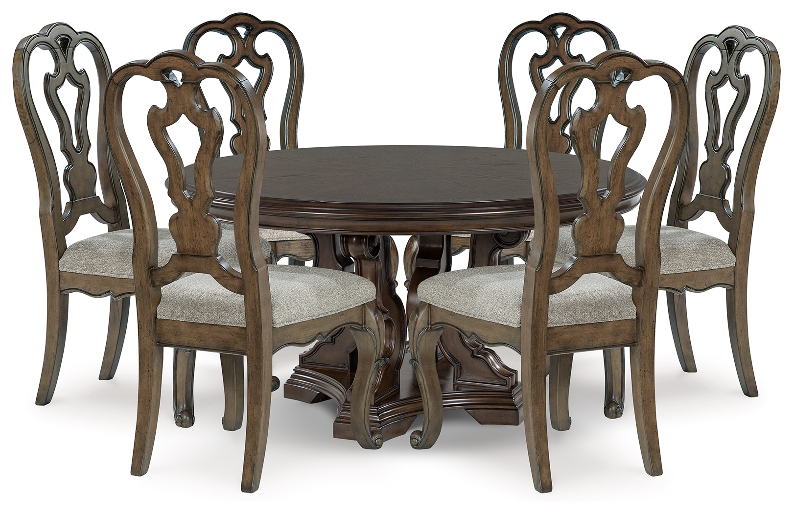 Signature Design by Ashley Casual Dining Maylee Dining Table and 6 Chairs D947D8 - Payless