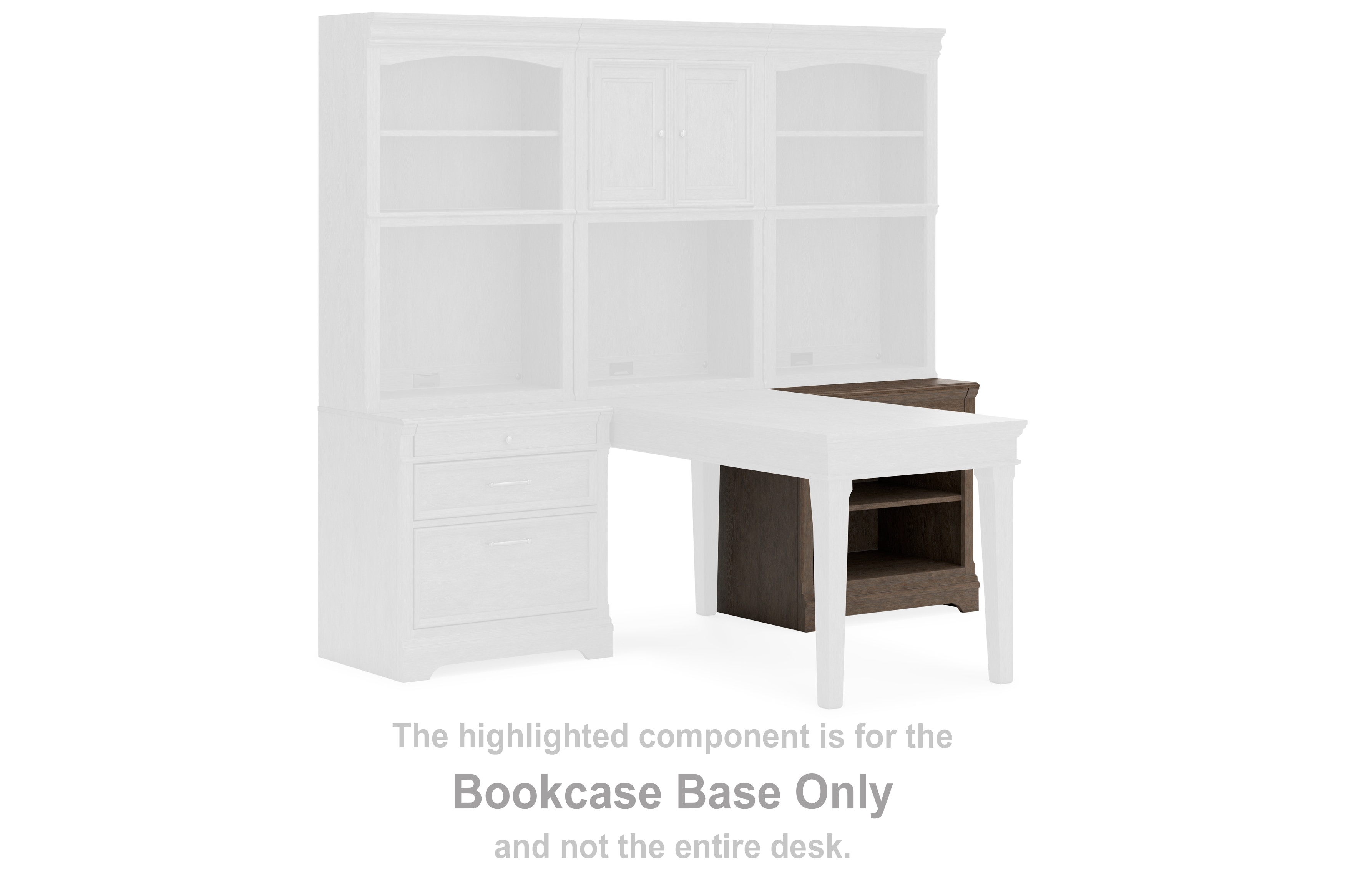 Signature Design by Ashley Home Office Janismore Bookcase Base H776-41B ...